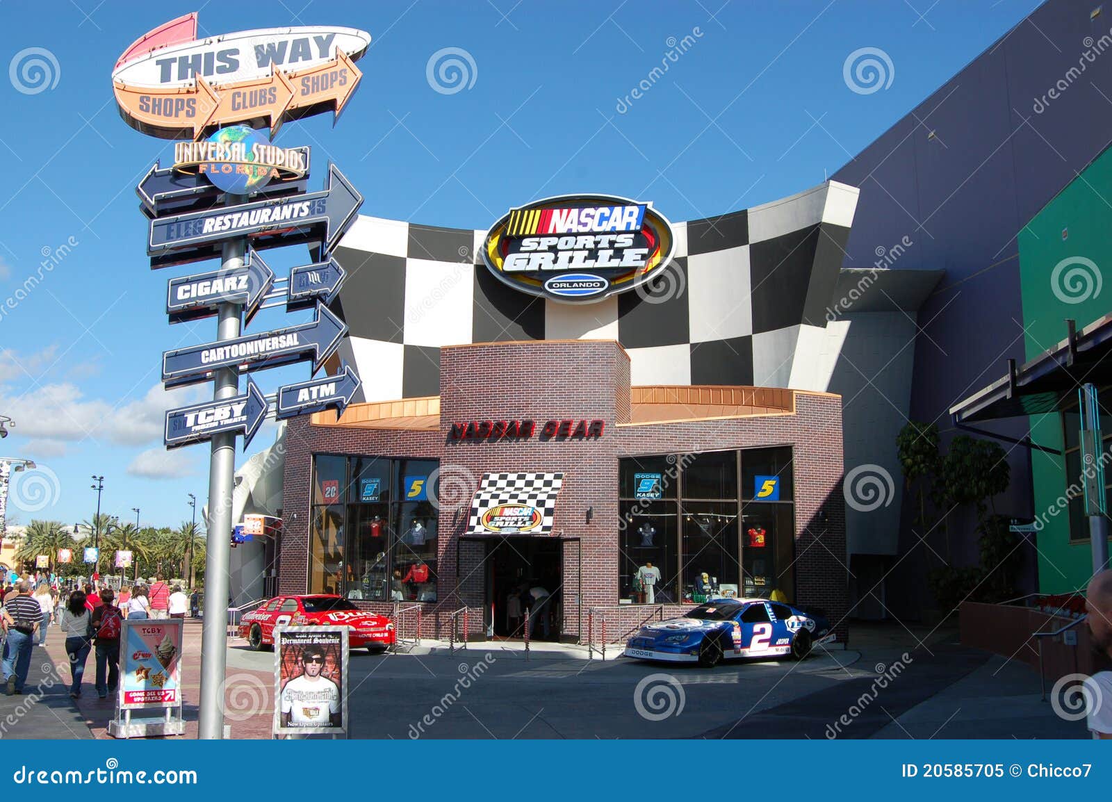 Nascar Sports Grill an Universal Studios, Orlando Redaktionelles Bild ...