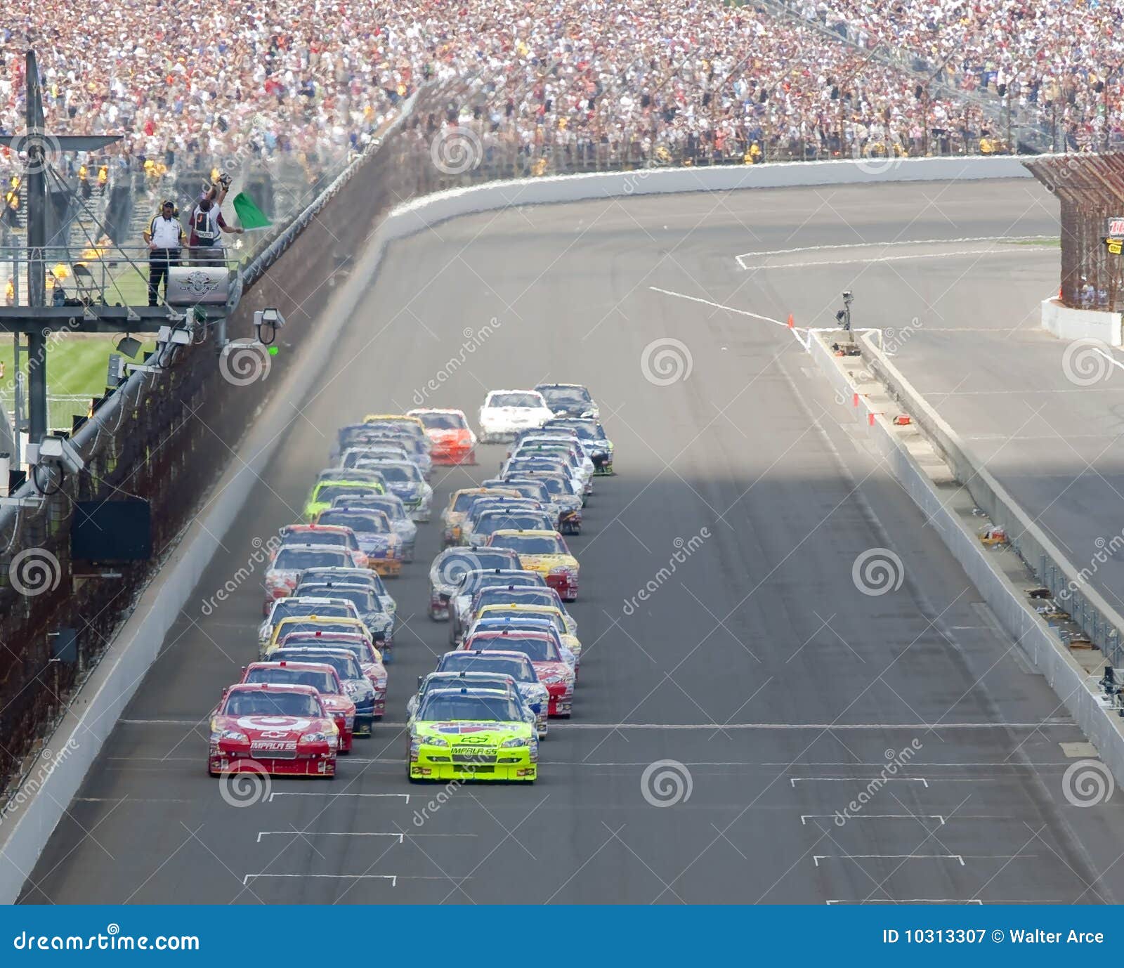 NASCAR: Start Allstate 400 at the Brickyard Editorial Photography ...