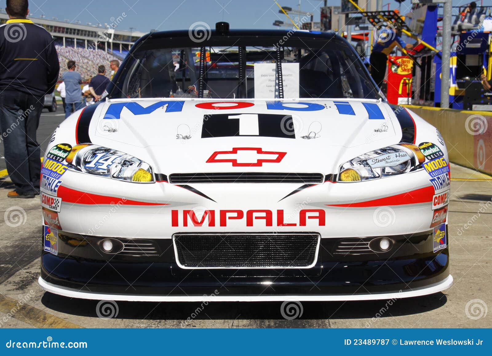 NASCAR - Stewart #14 Mobil 1 Car Editorial Photography - Image of fast ...