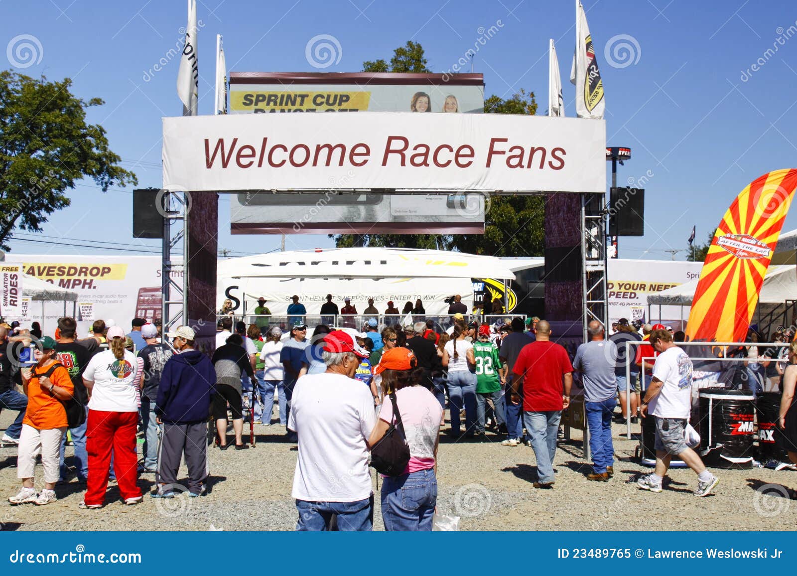 NASCAR - Welcome Race Fans editorial image. Image of busy - 23489765