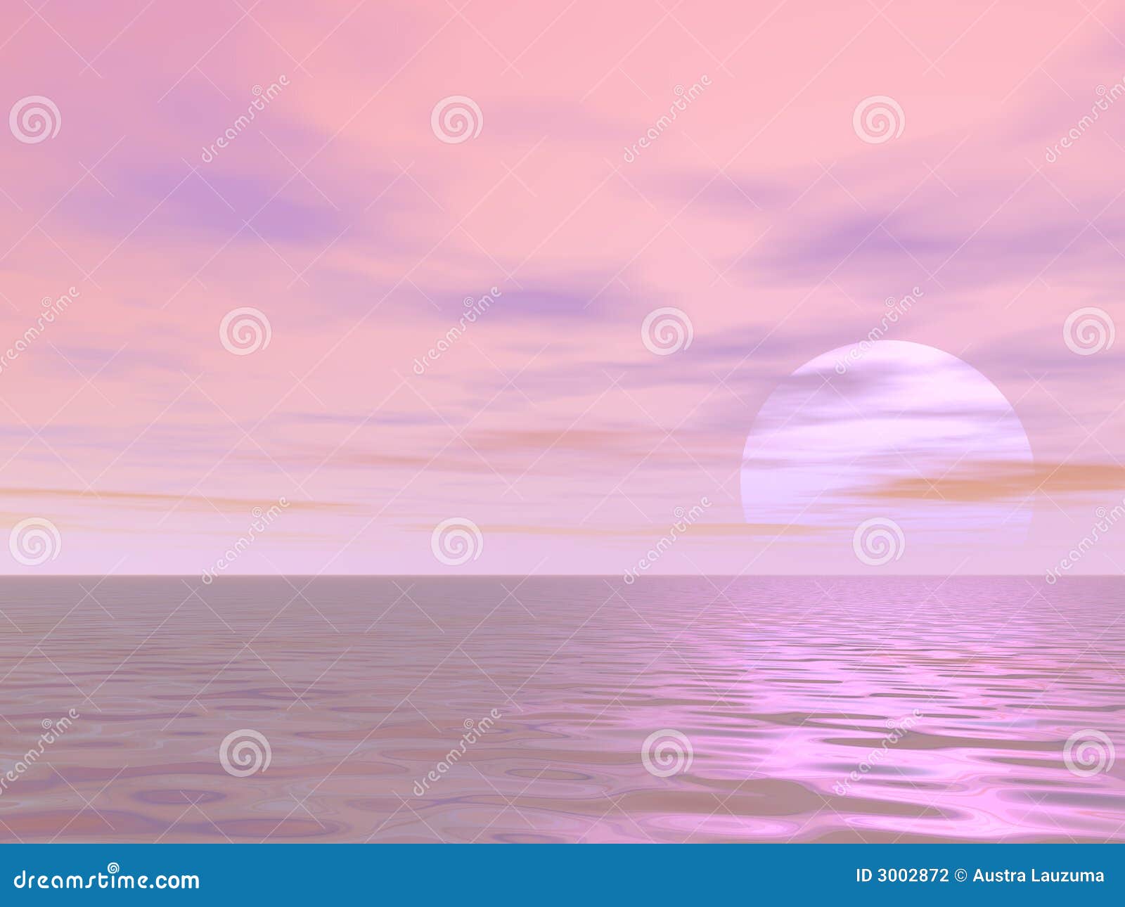 Nascer do sol cor-de-rosa ilustração stock. Ilustração de fundo - 3002872