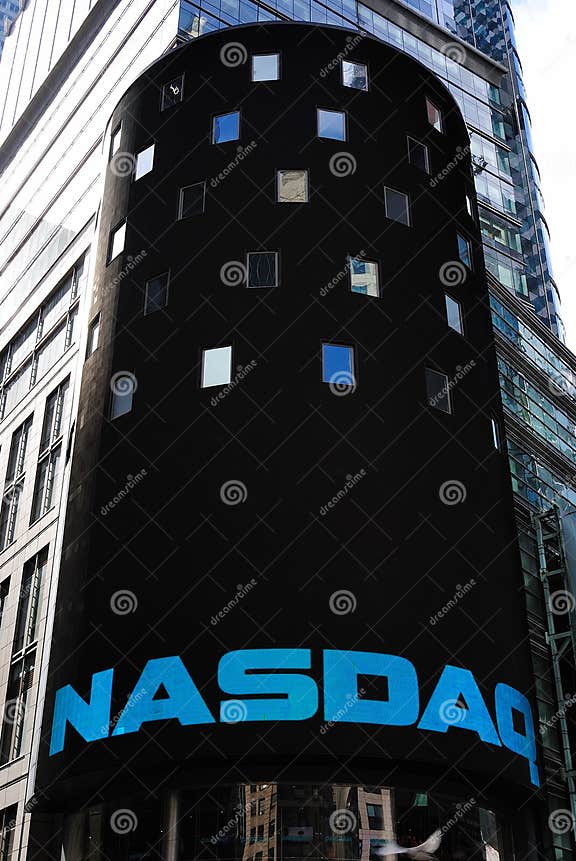 NASDAQ Headquarters editorial stock photo. Image of square - 18060698