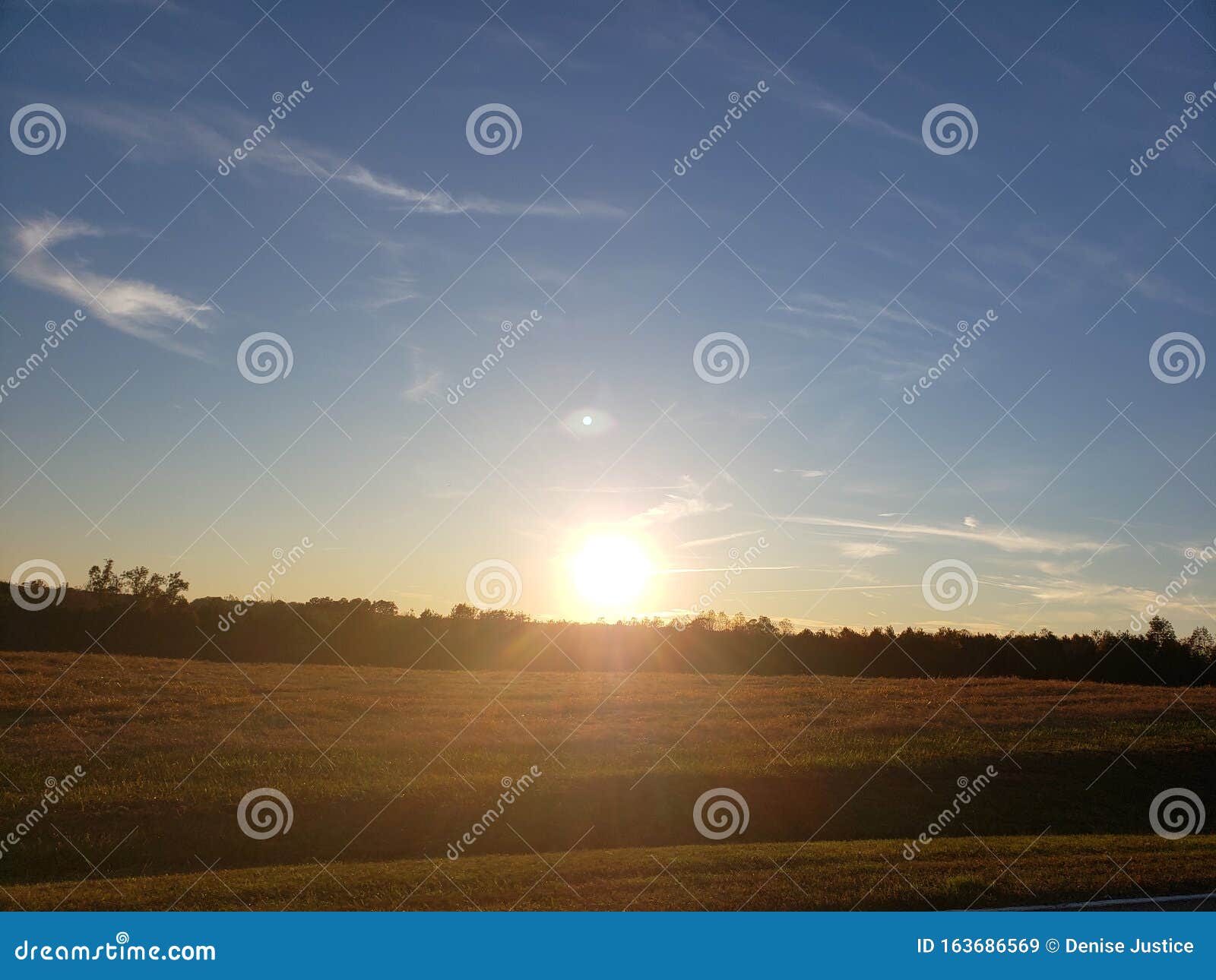 Nash Countryside Sunset always a Great Time Sit and Watch Stock Image ...