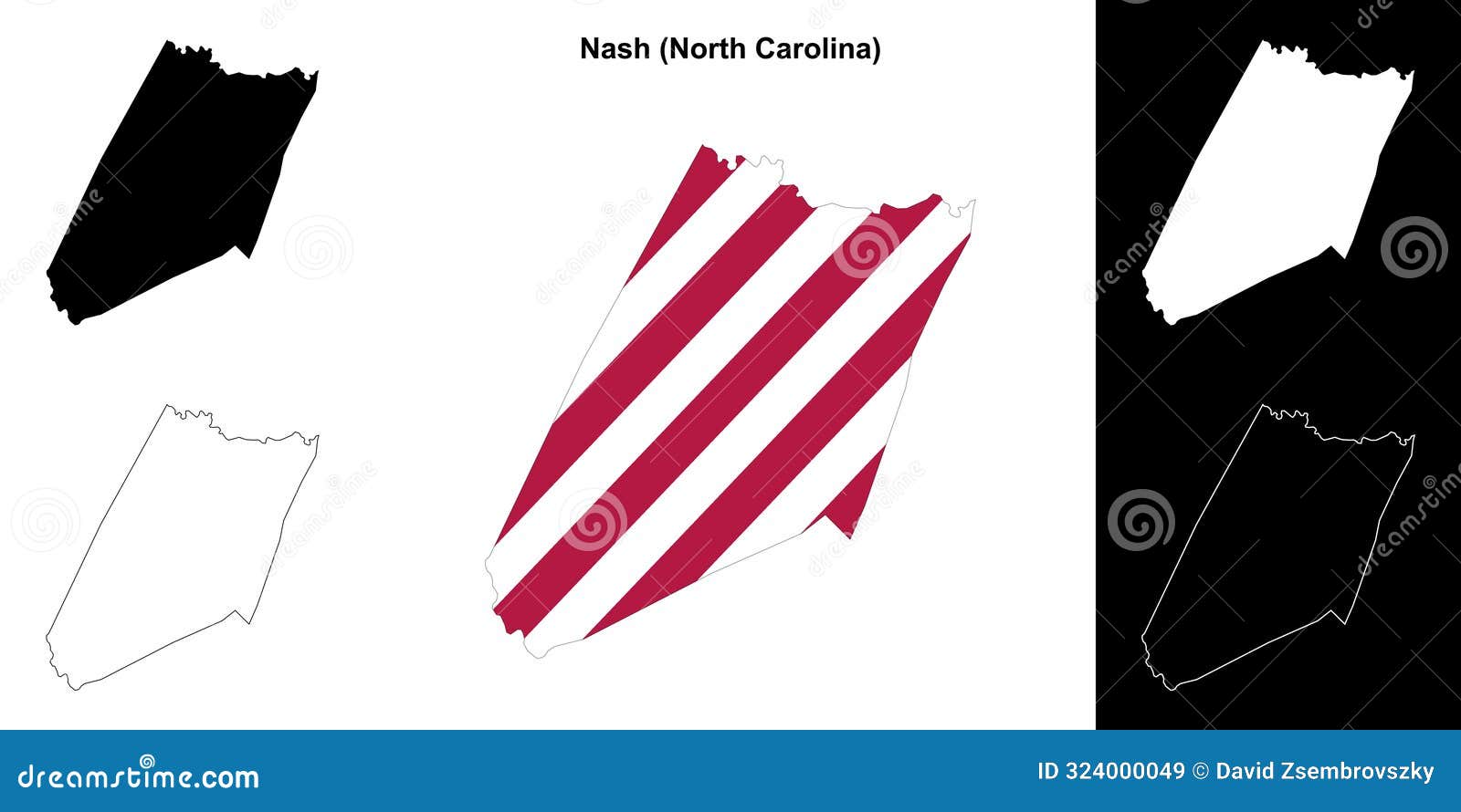 Nash Outline Map Cartoon Vector | CartoonDealer.com #324000049