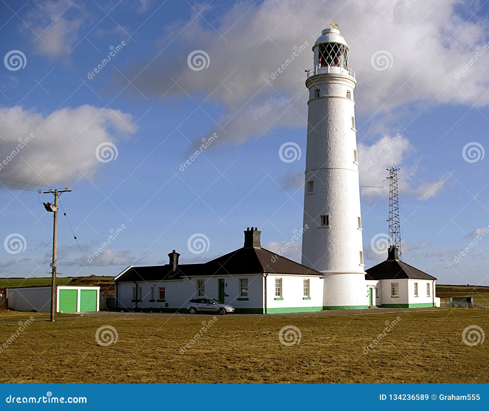 Nash Point lighthouse stock image. Image of lighthouse - 134236589