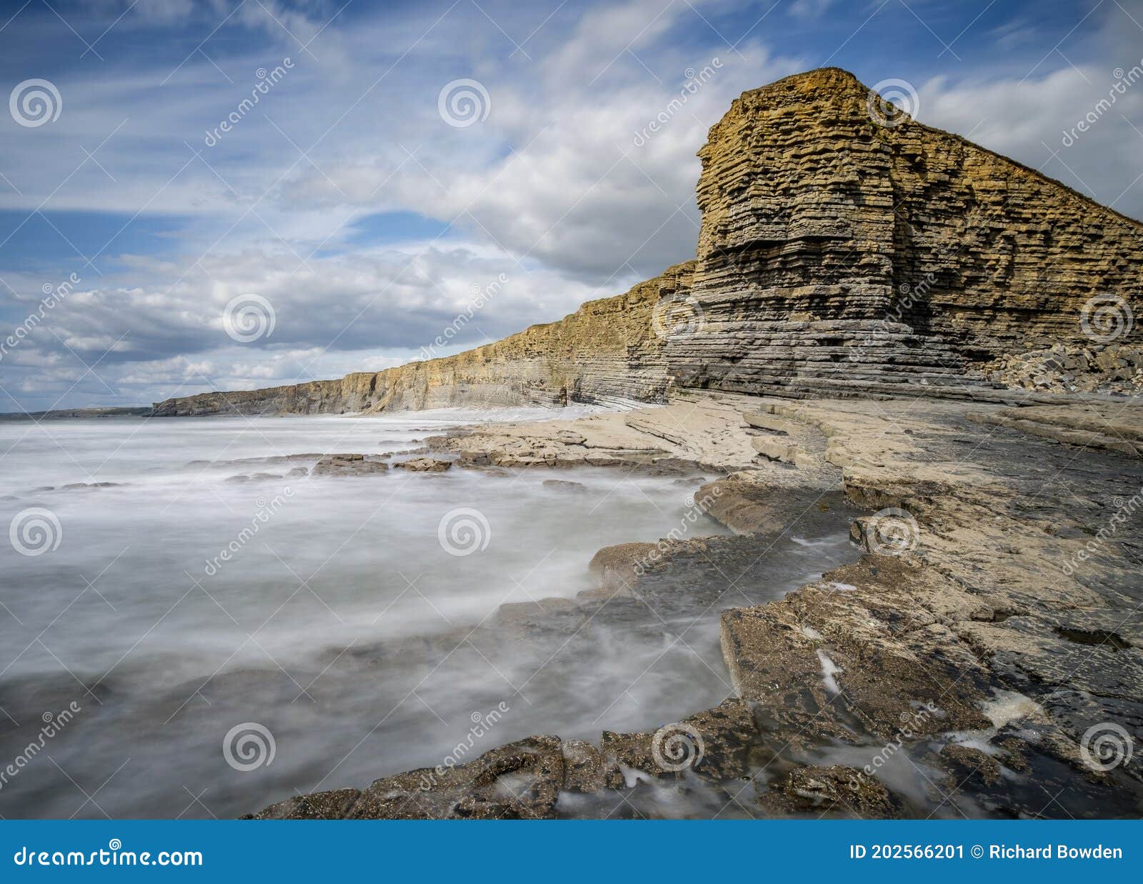 Nash Point Rocks stock image. Image of scene, scenic - 202566201