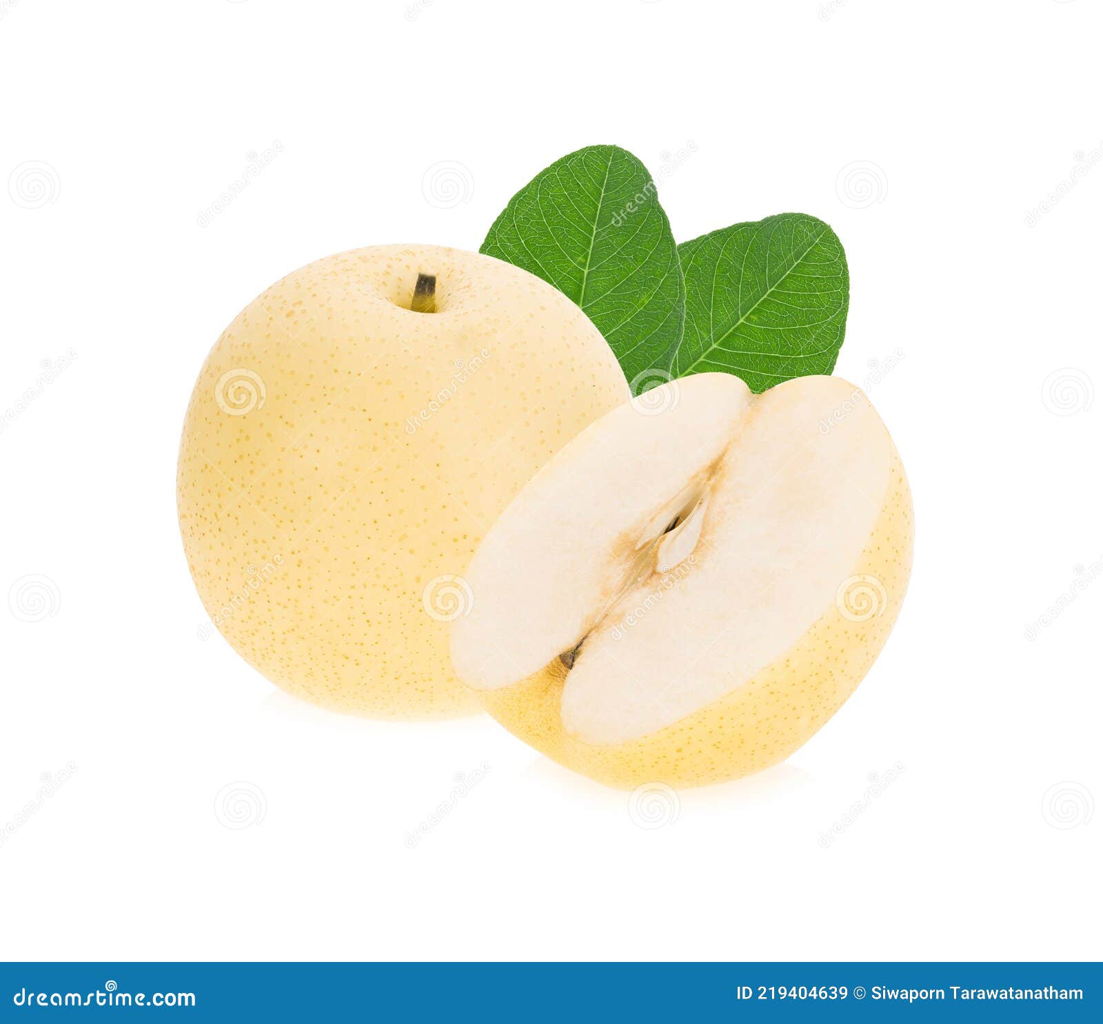 Nashi Pera Fruta Aislado Sobre Fondo Blanco Imagen de archivo - Imagen ...