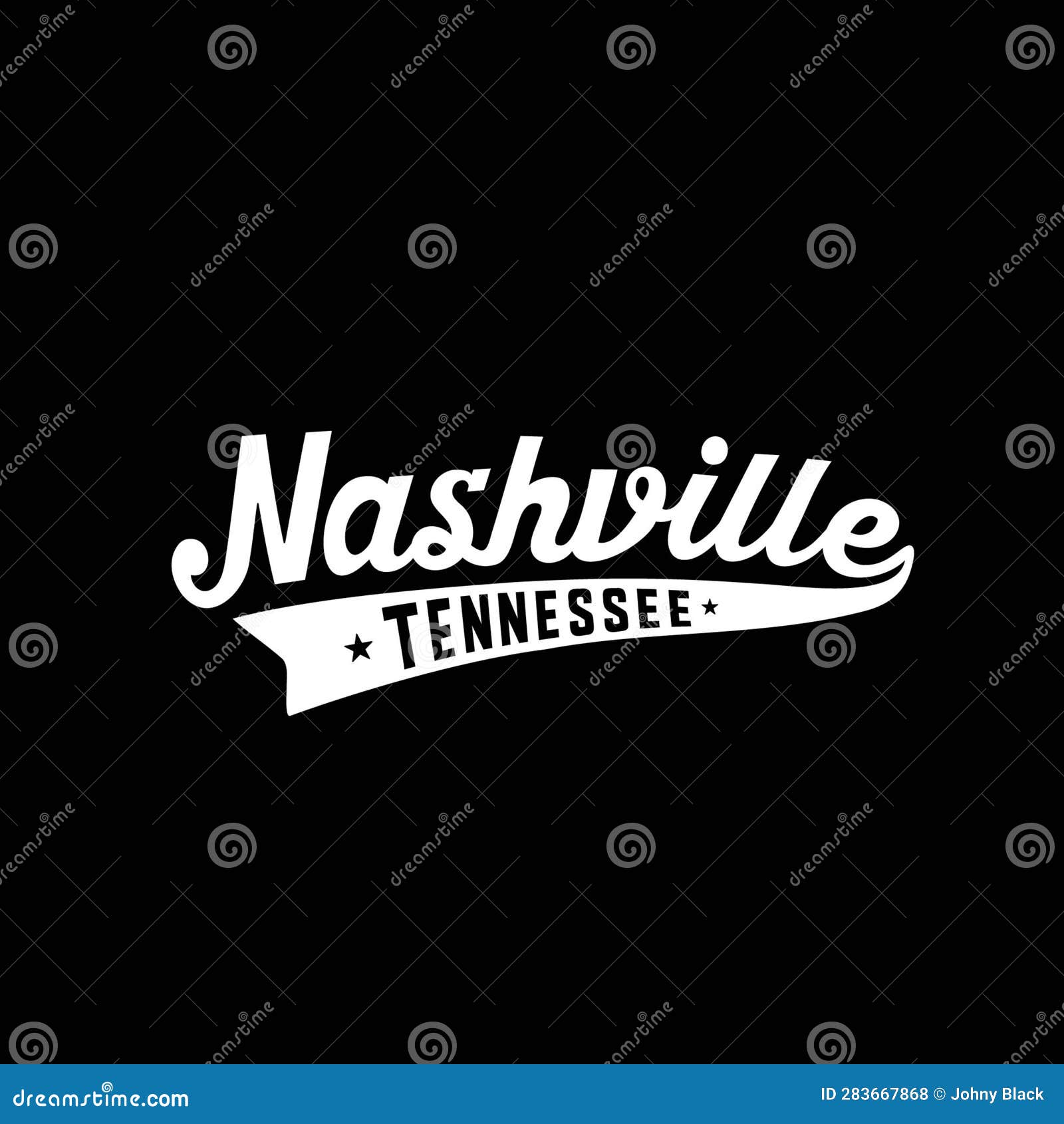 Nashville, Tennessee Lettering Design. Nashville Typography Design ...