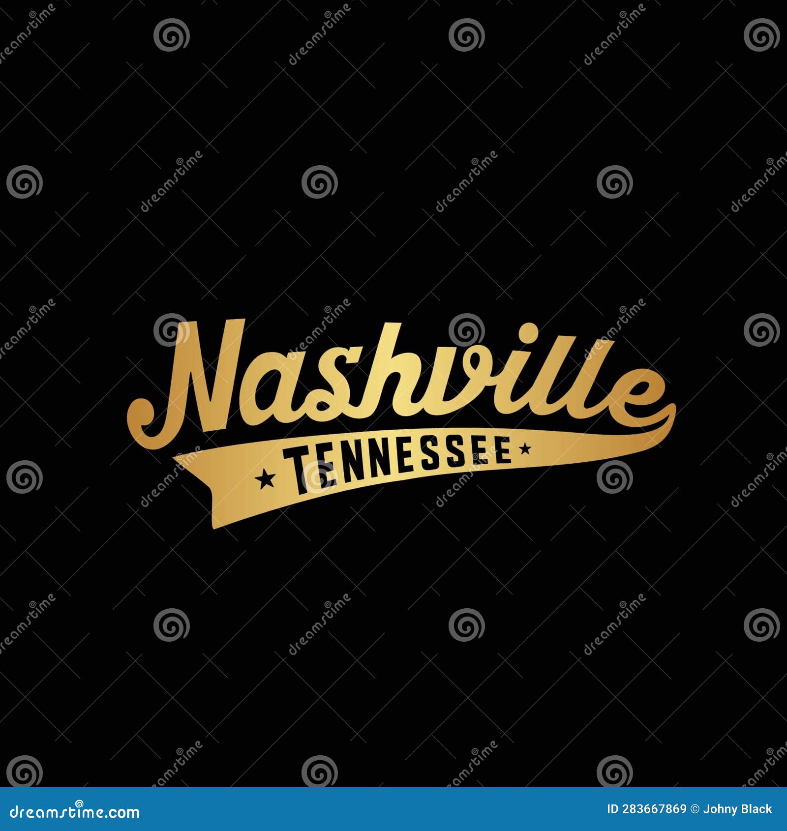 Nashville, Tennessee Lettering Design. Nashville Typography Design ...