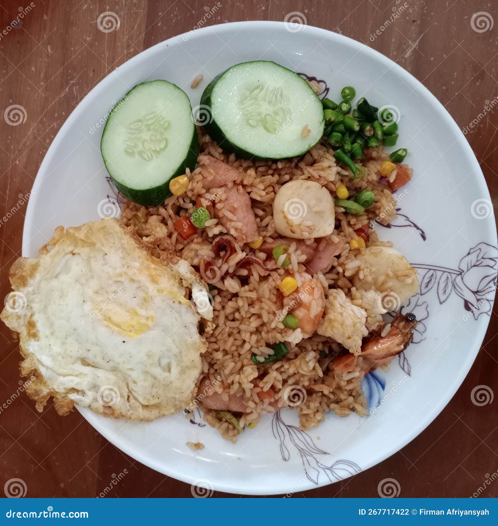 Nasi Goreng Seafood Special Stock Photo - Image of goreng, chilli ...