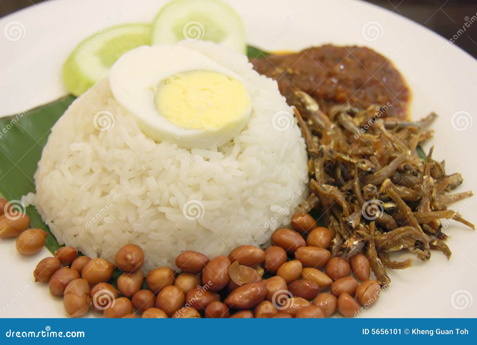 Nasi Lemak Is A Malay Fragrant Rice Dish Cooked In Coconut Milk And ...