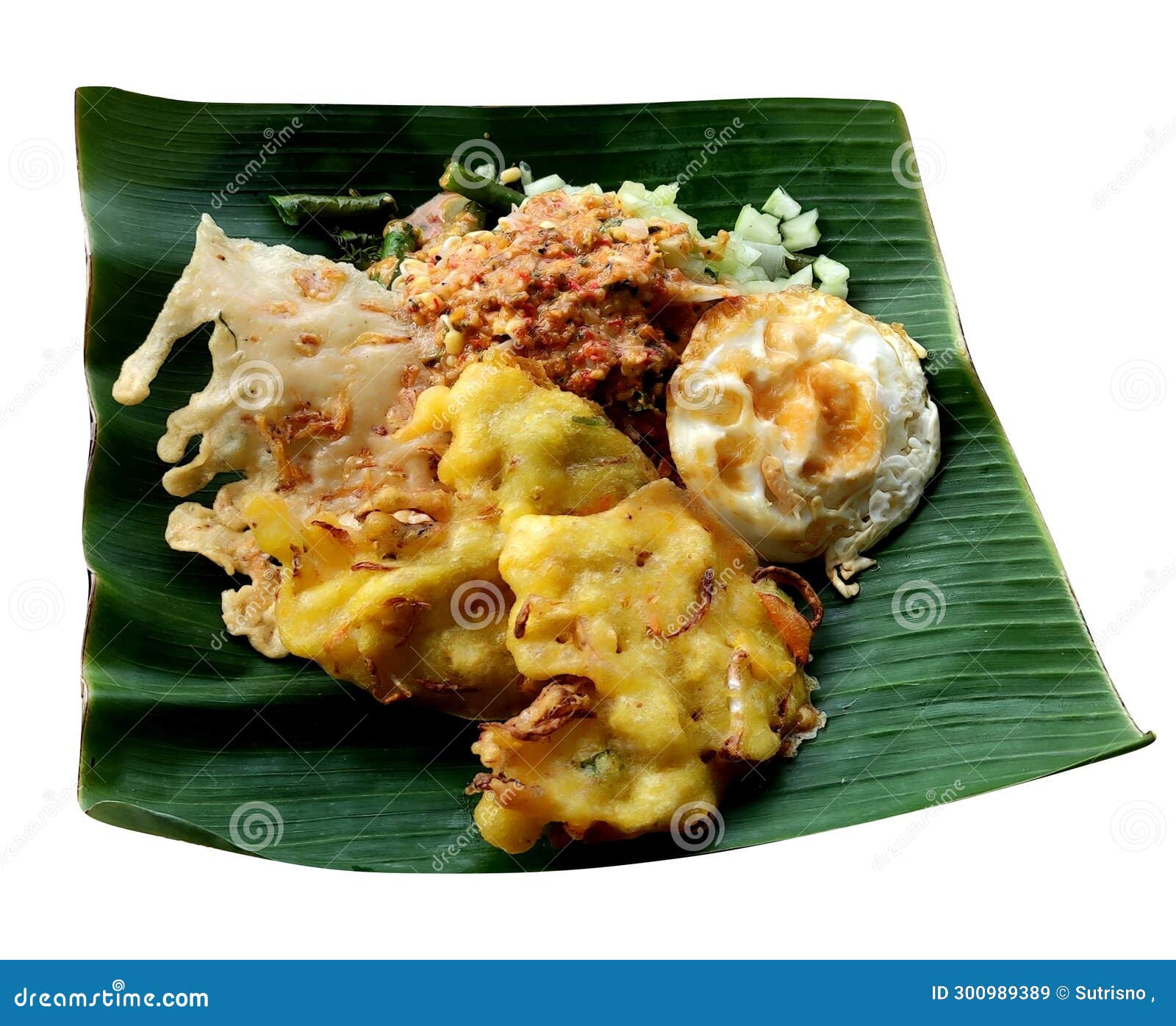 Nasi Pecel is a Javanese Rice Dish Stock Image - Image of nasi ...