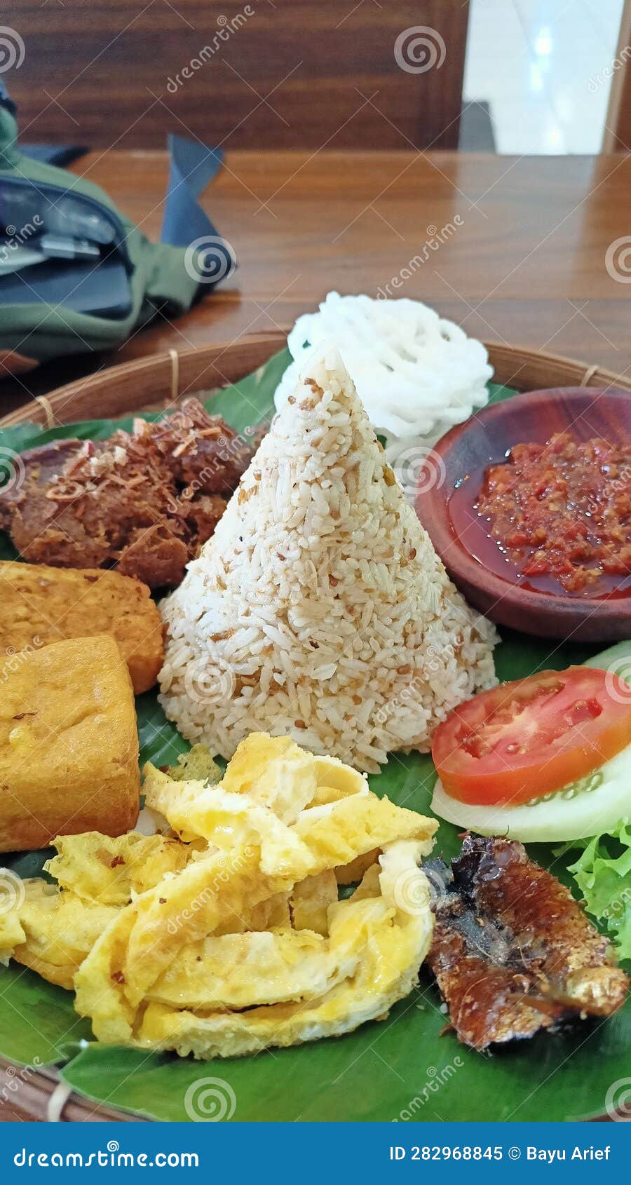 Nasi Tutug Oncom Tradisional Dish from West Java Indonesia Stock Image ...