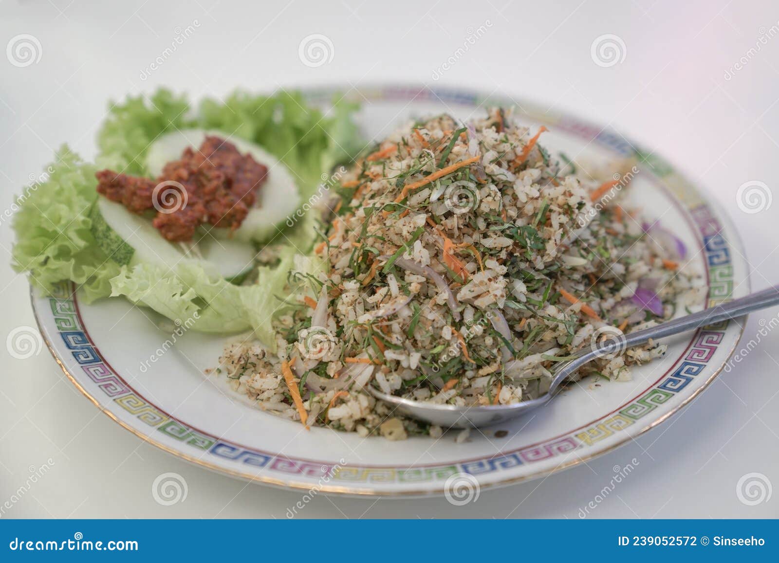 Nasi Ulam - Malay Traditional Herb Rice. Royalty-Free Stock Image ...