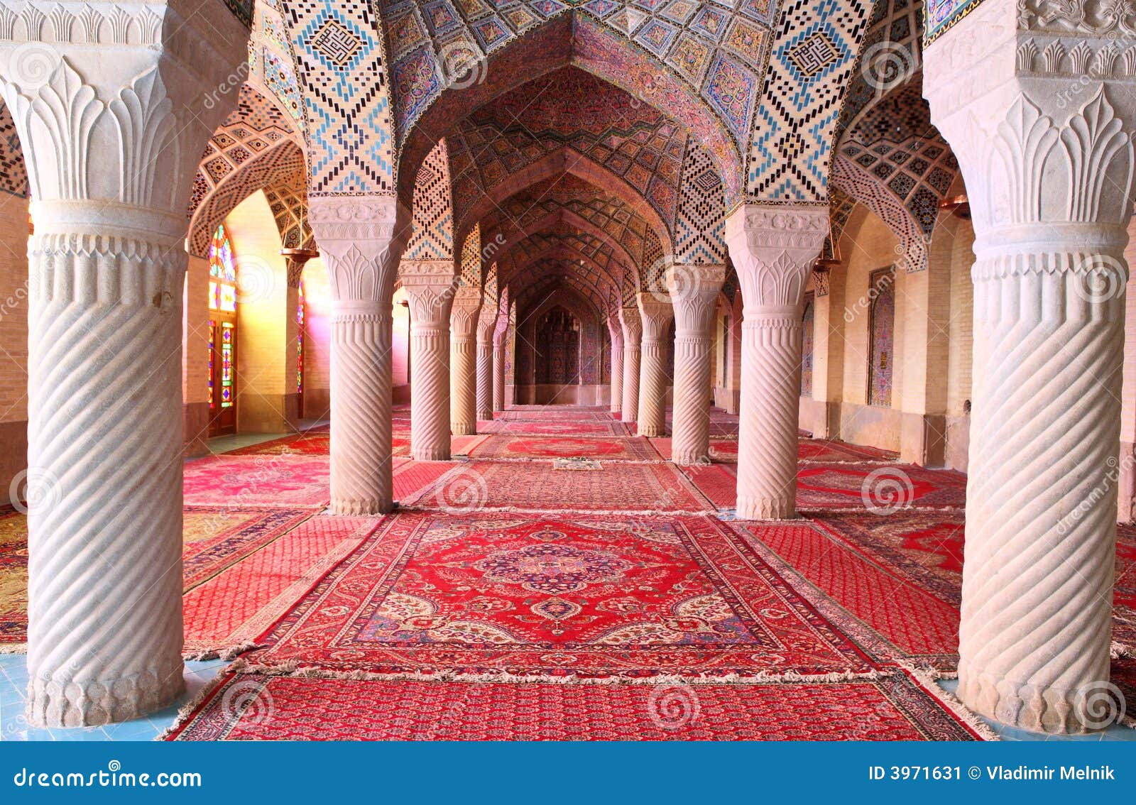 Shiraz, Iran - October 8, 2014: Nasir Al-Mulk Mosque In Shiraz, Iran ...