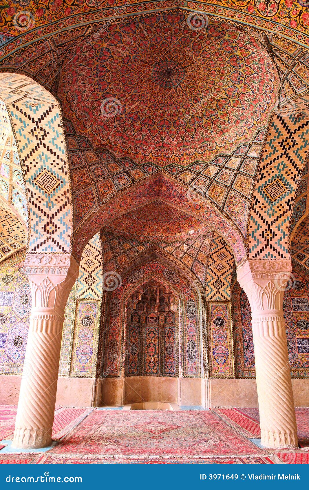 Shiraz, Iran - October 8, 2014: Nasir Al-Mulk Mosque In Shiraz, Iran ...