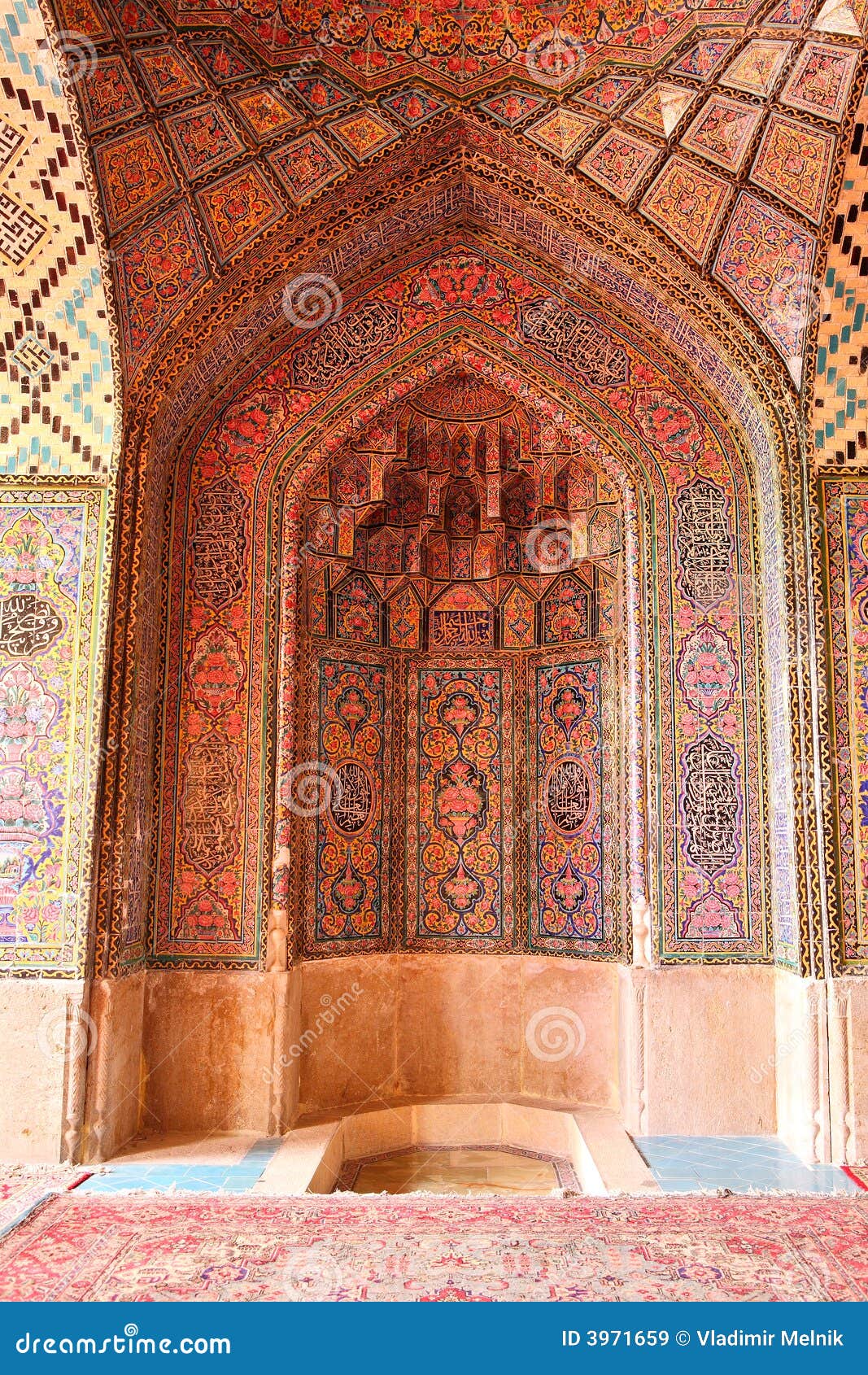 Shiraz, Iran - October 8, 2014: Nasir Al-Mulk Mosque In Shiraz, Iran ...