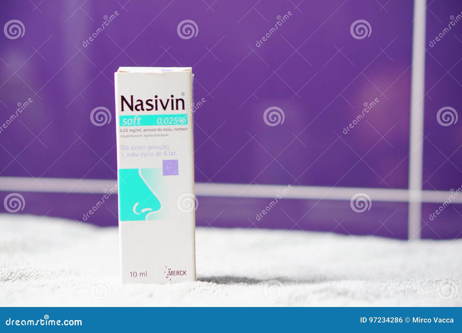 Nasivin Soft nose spray editorial photo. Image of soft - 97234286