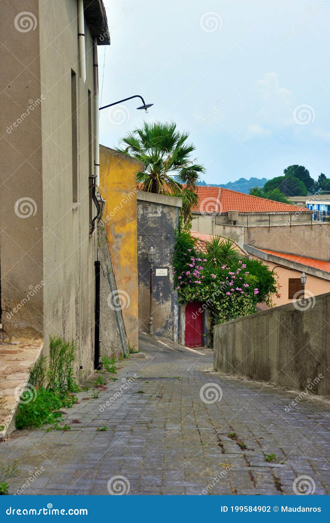 Naso sicily italy stock photo. Image of historical, wall - 199584902