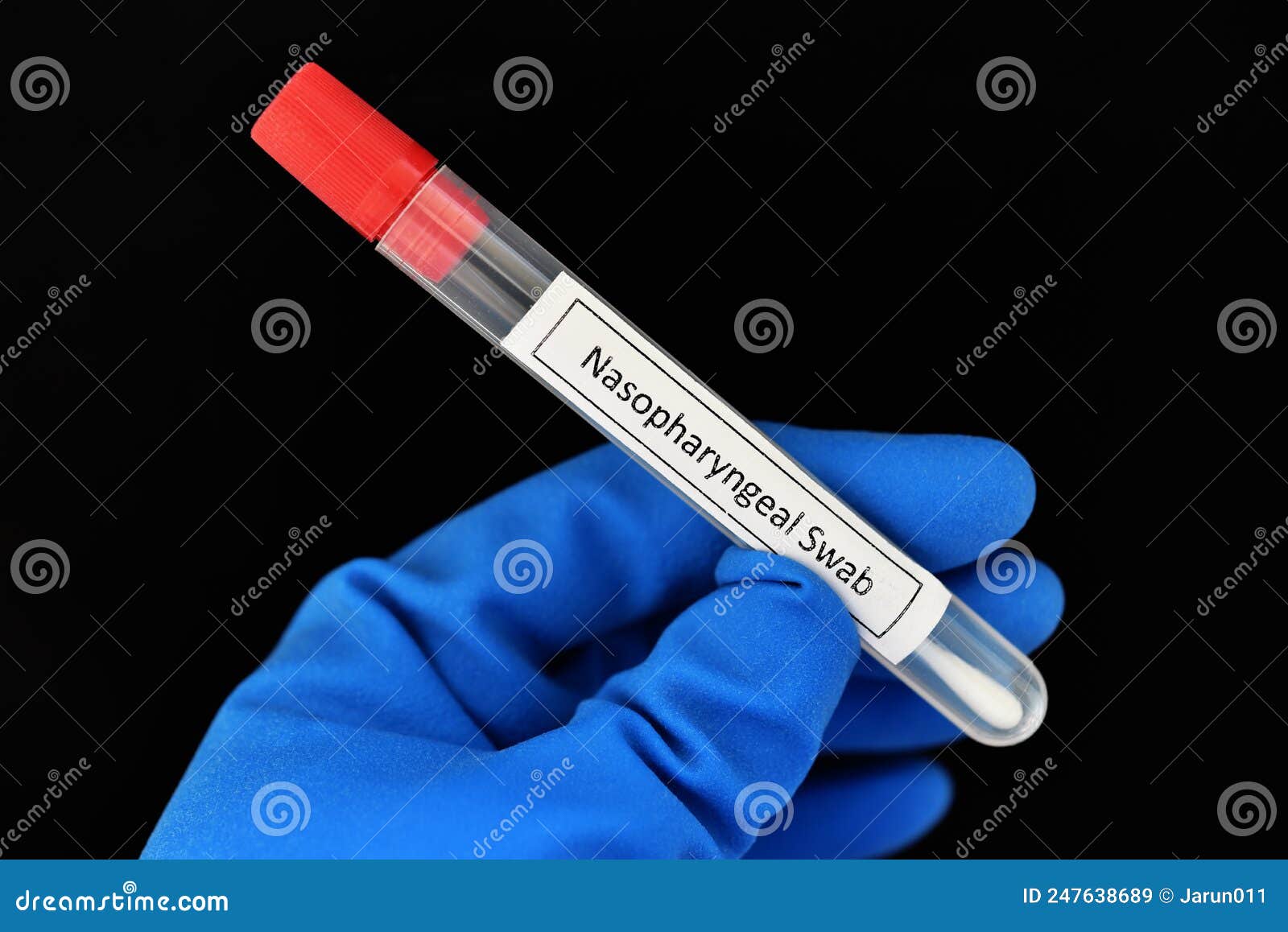 Nasopharyngeal Swab for COVID-19 Testing Stock Image - Image of ...