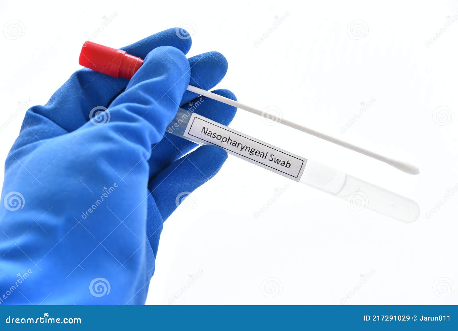 Nasopharyngeal Swab for COVID-19 Test Stock Image - Image of detected ...