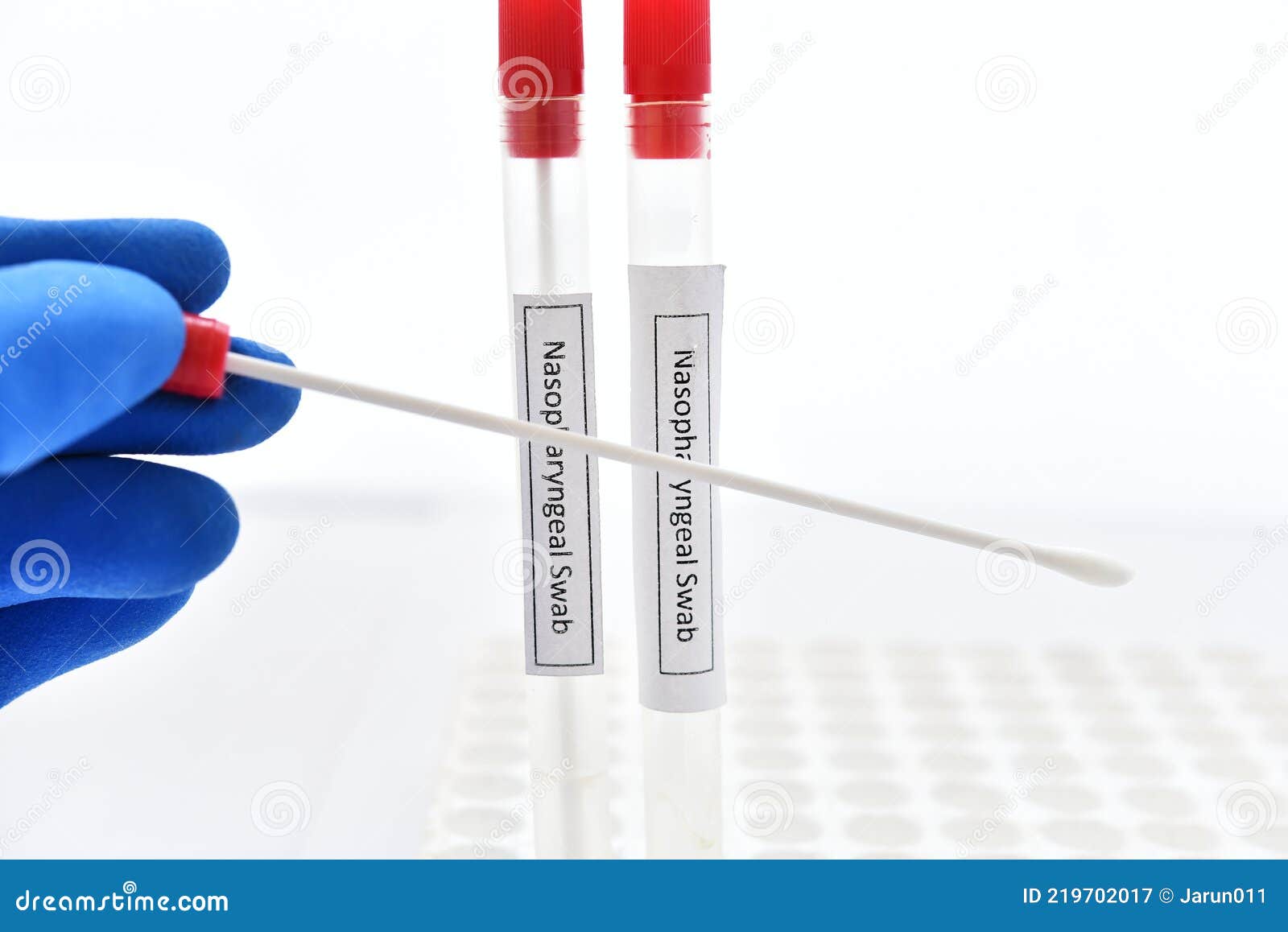 Nasopharyngeal Swab from Patient for COVID-19 Test Stock Image - Image ...