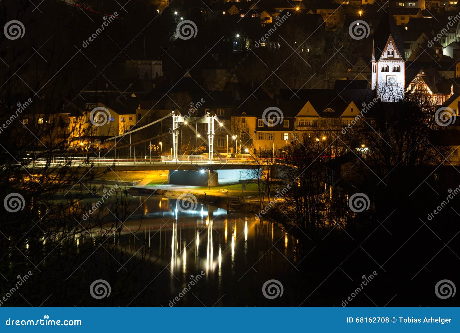 Nassau City Germany at Night Stock Photo - Image of rhinelandpalatinate ...