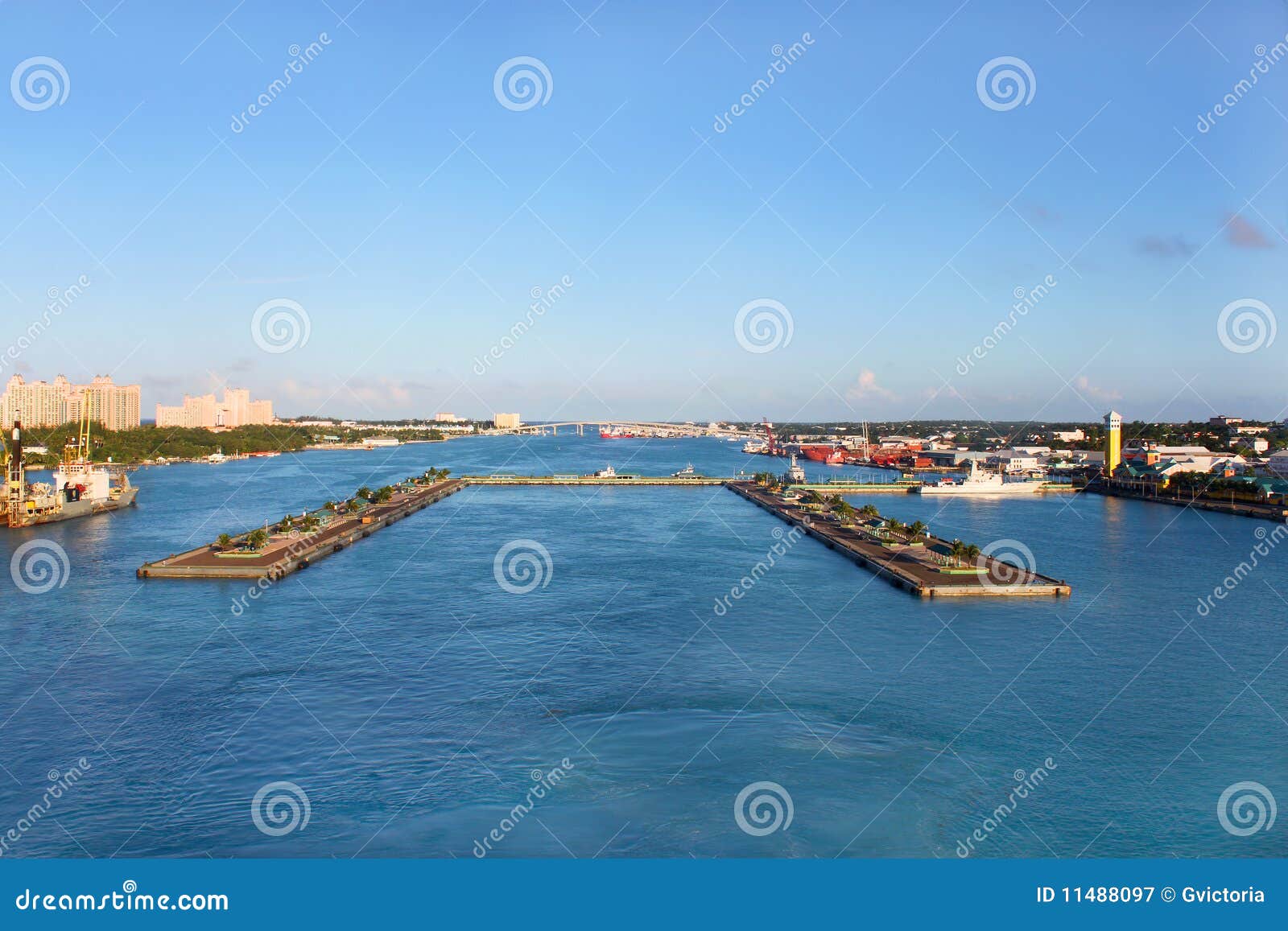 Nassau port stock image. Image of caribbean, cities, piers - 11488097