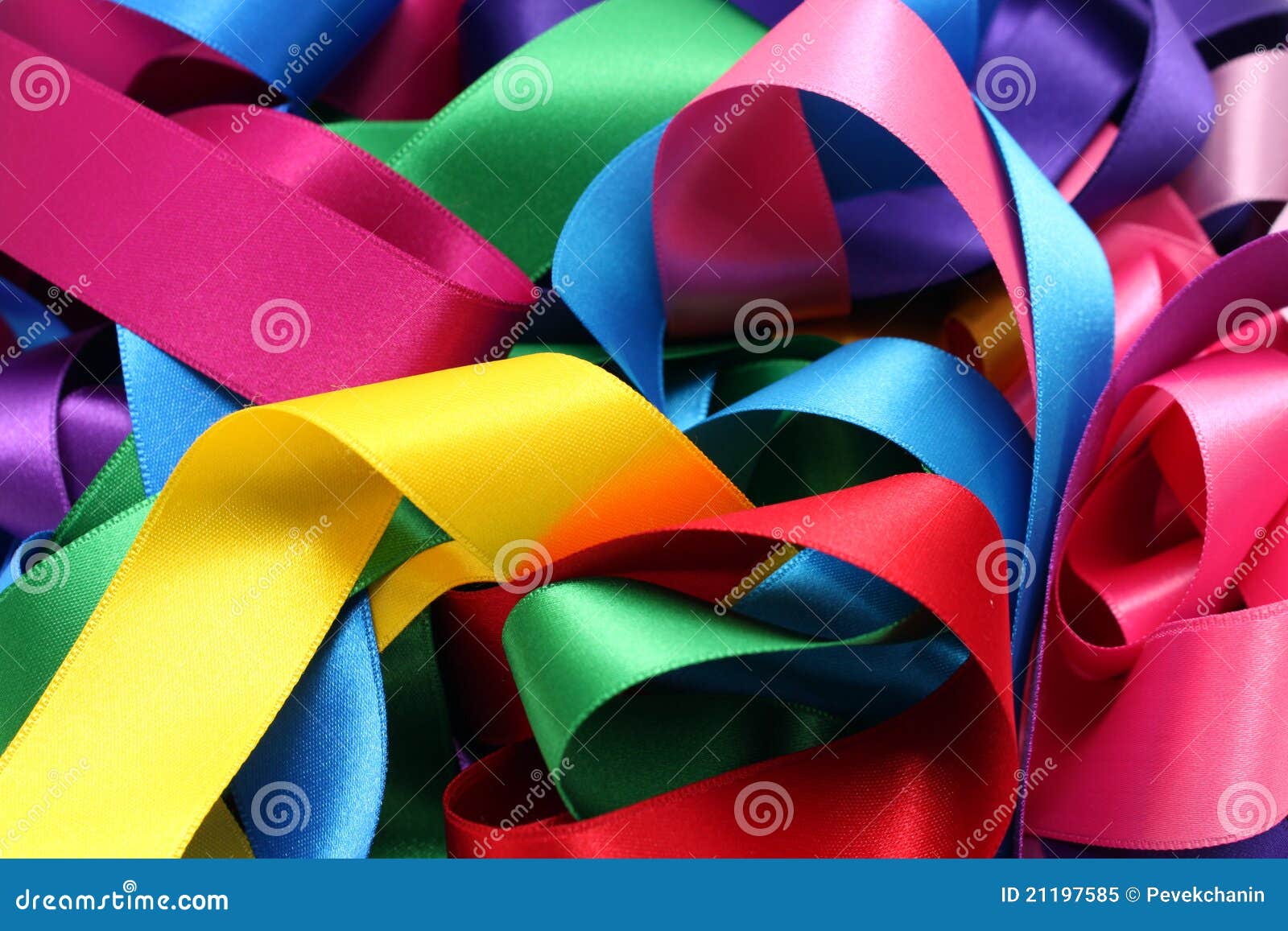 Nastri colorati immagine stock. Immagine di colorato - 21197585