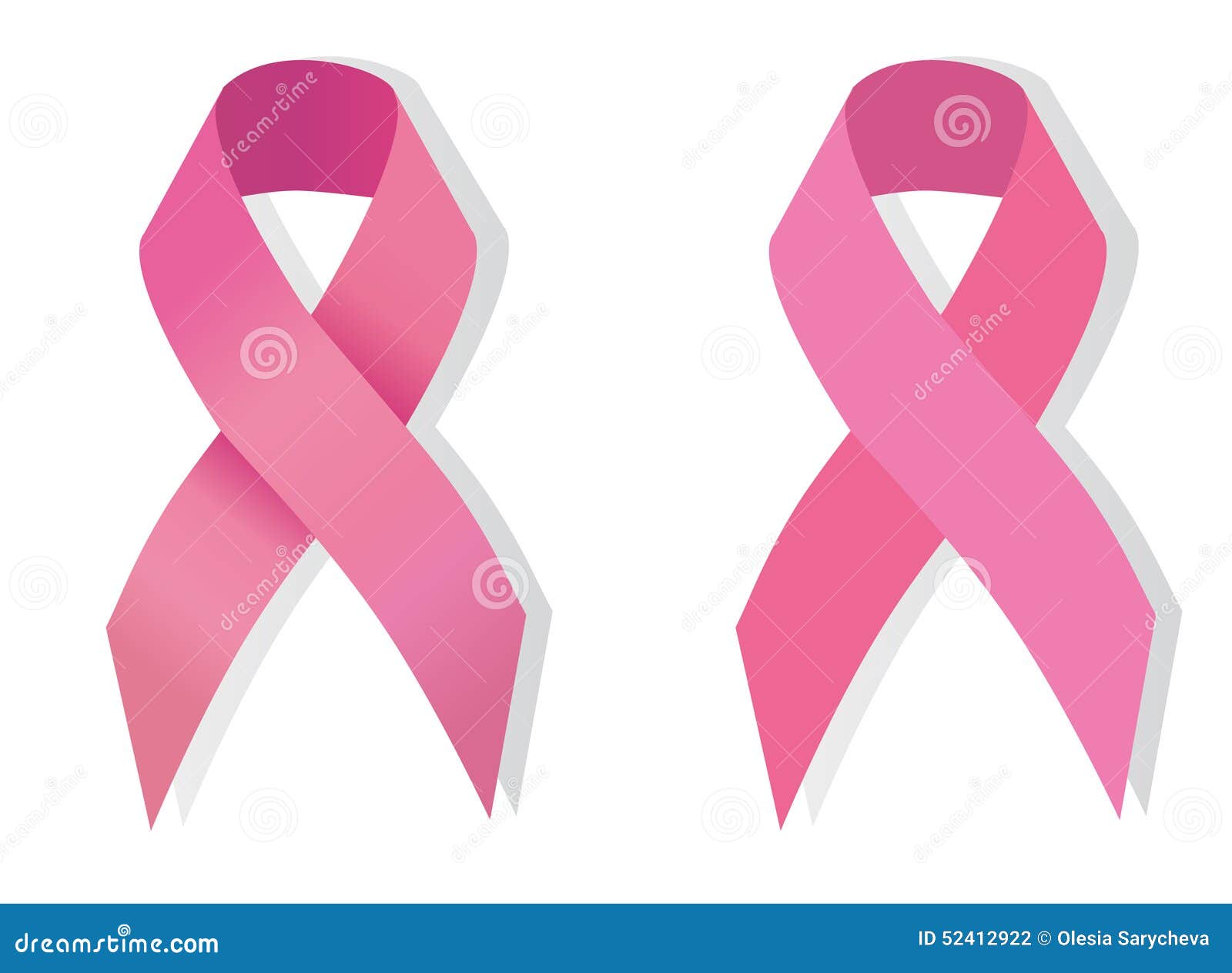 Nastro Rosa Del Cancro Al Seno Illustrazione Vettoriale - Illustrazione ...