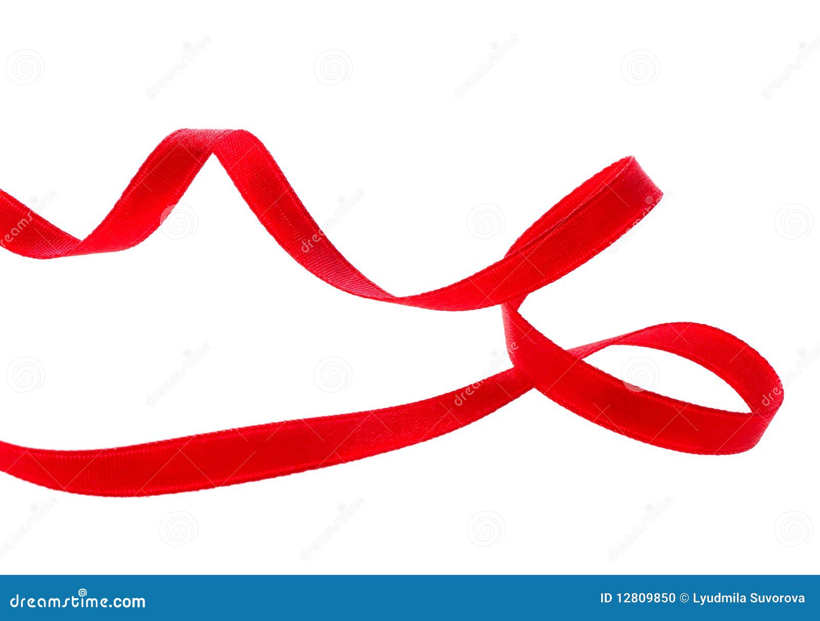 Nastro rosso fotografia stock. Immagine di chiusura, presente - 12809850