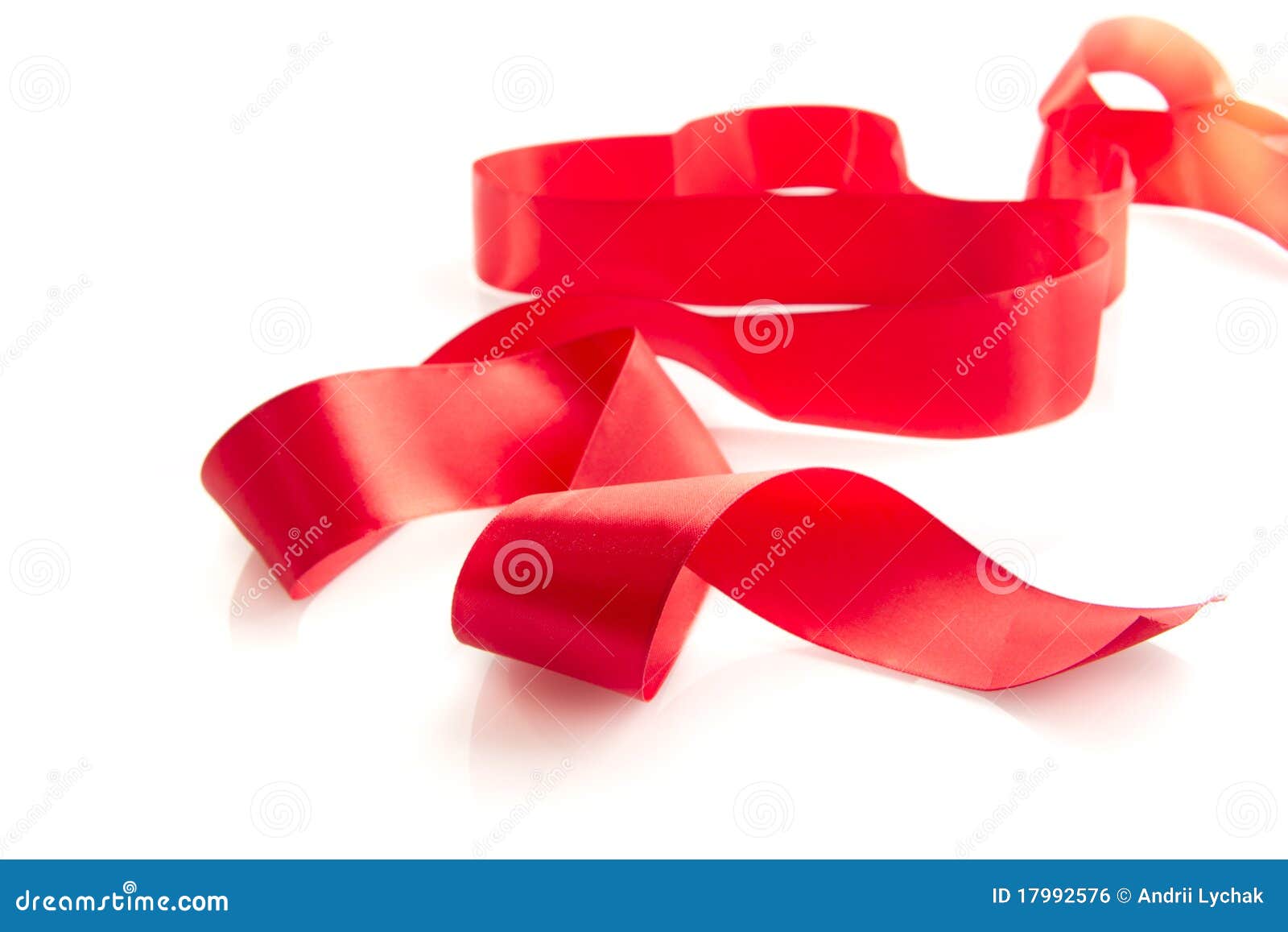 Nastro rosso fotografia stock. Immagine di celebrazione - 17992576