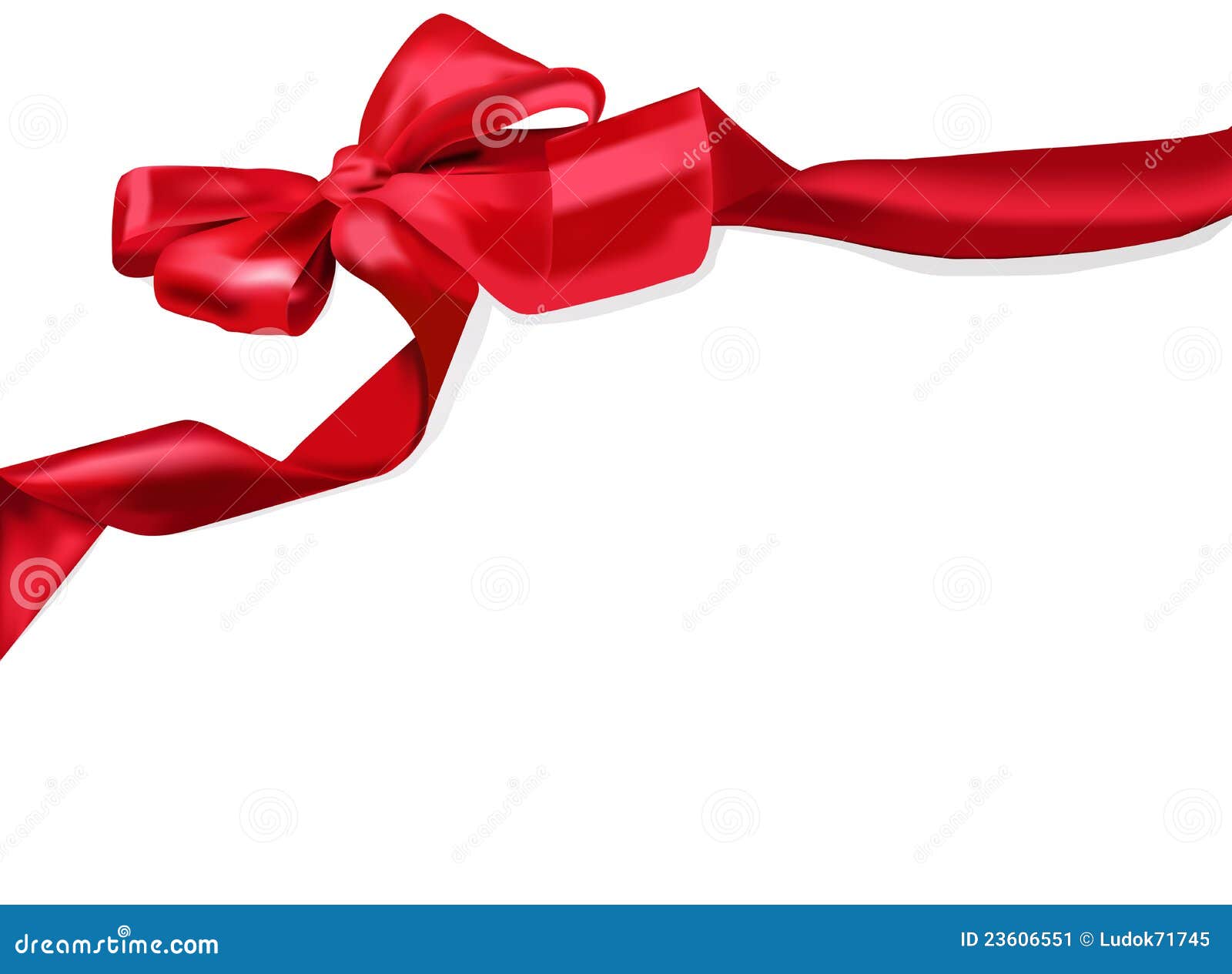 Nastro rosso illustrazione vettoriale. Illustrazione di elegante - 23606551