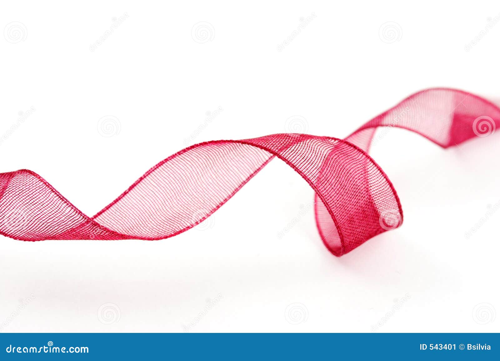 Nastro rosso immagine stock. Immagine di isolato, presente - 543401