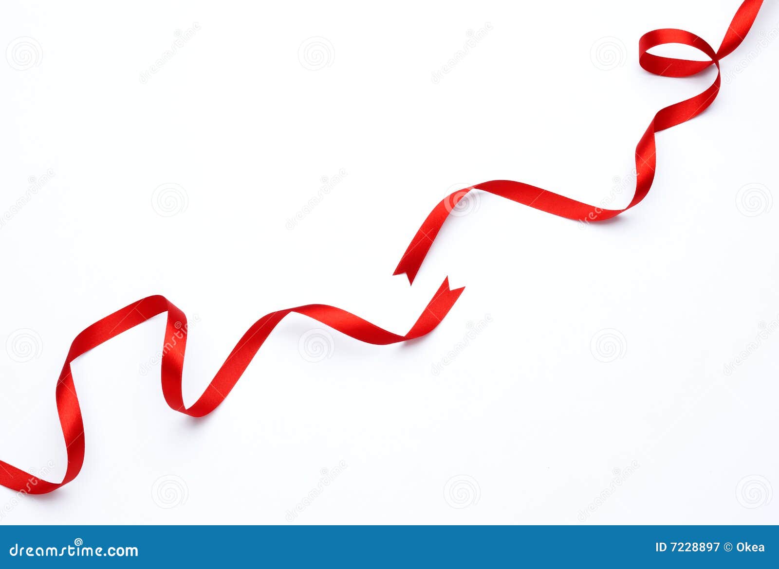 Nastro rosso immagine stock. Immagine di nastro, bianco - 7228897