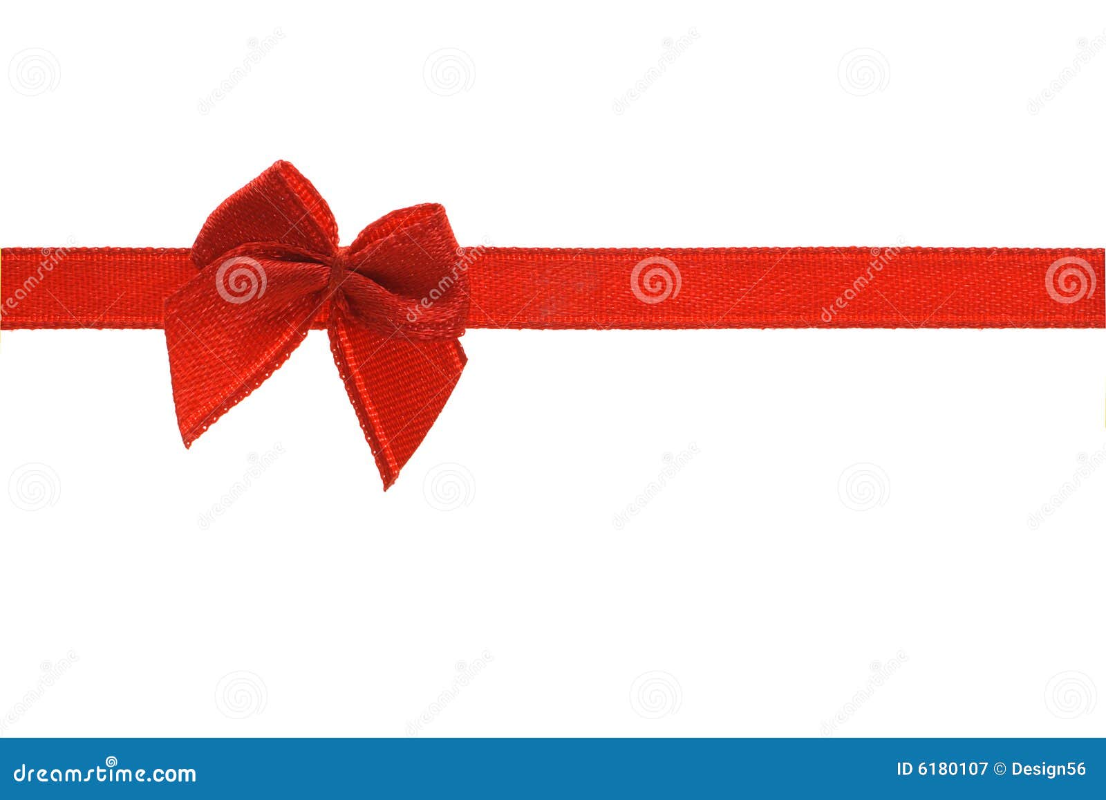 Nastro Rosso Decorativo Dell'arco Immagine Stock - Immagine di scheda ...