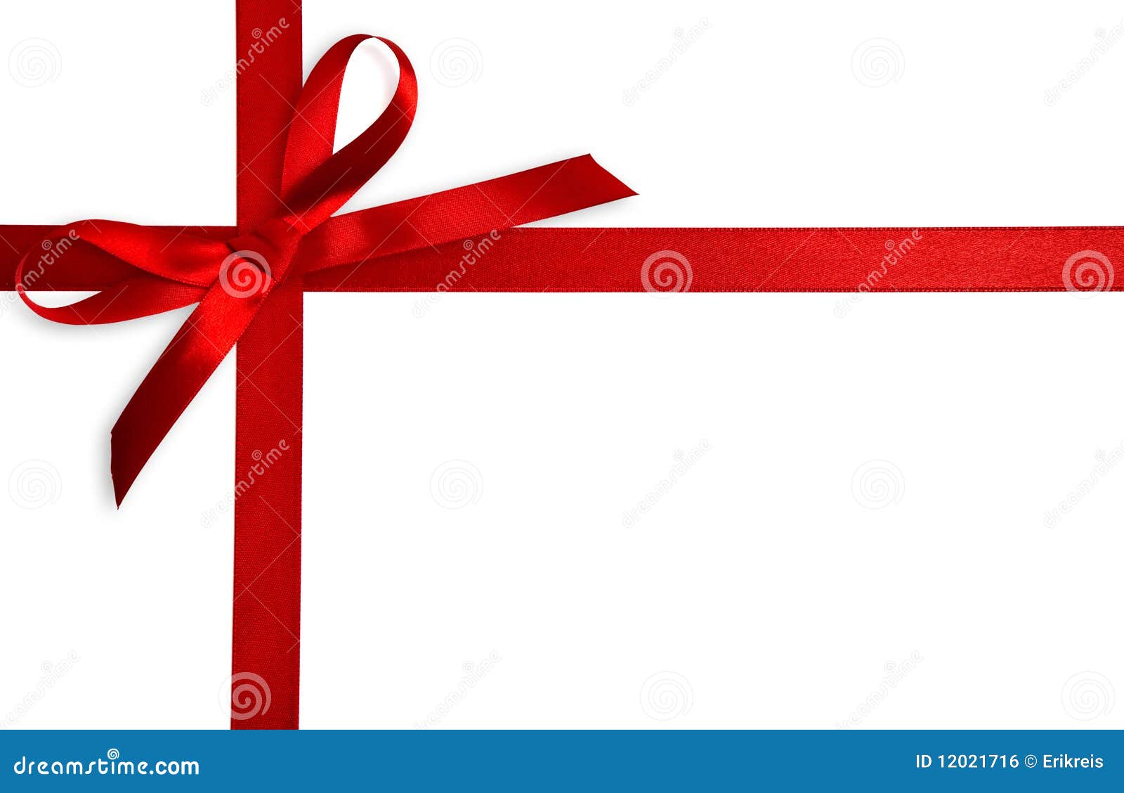 Nastro rosso del raso fotografia stock. Immagine di festivo - 12021716