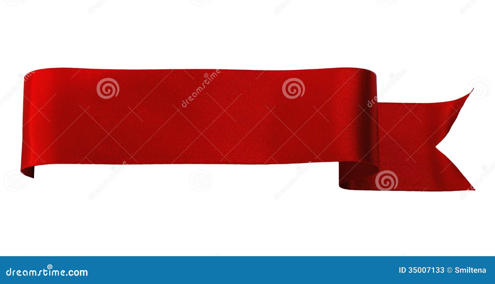 Nastro rosso del raso immagine stock. Immagine di isolato - 35007133