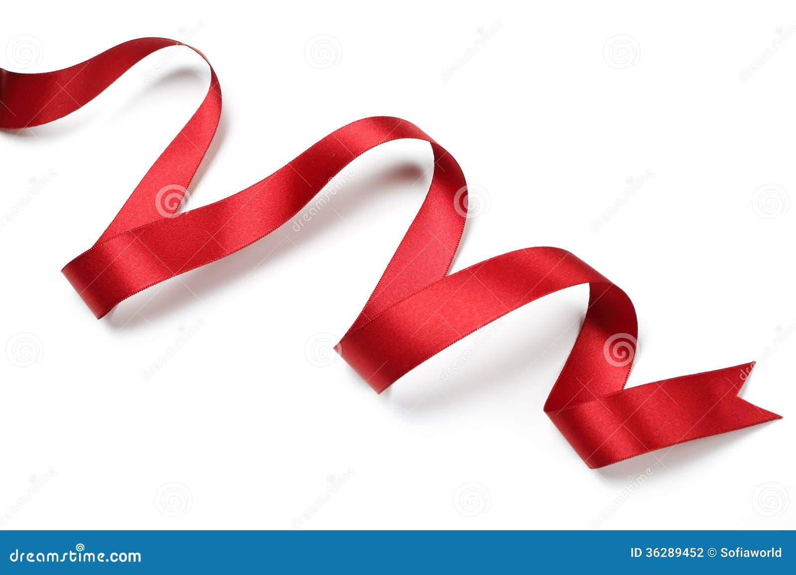 Nastro rosso del raso fotografia stock. Immagine di celebrazione - 36289452