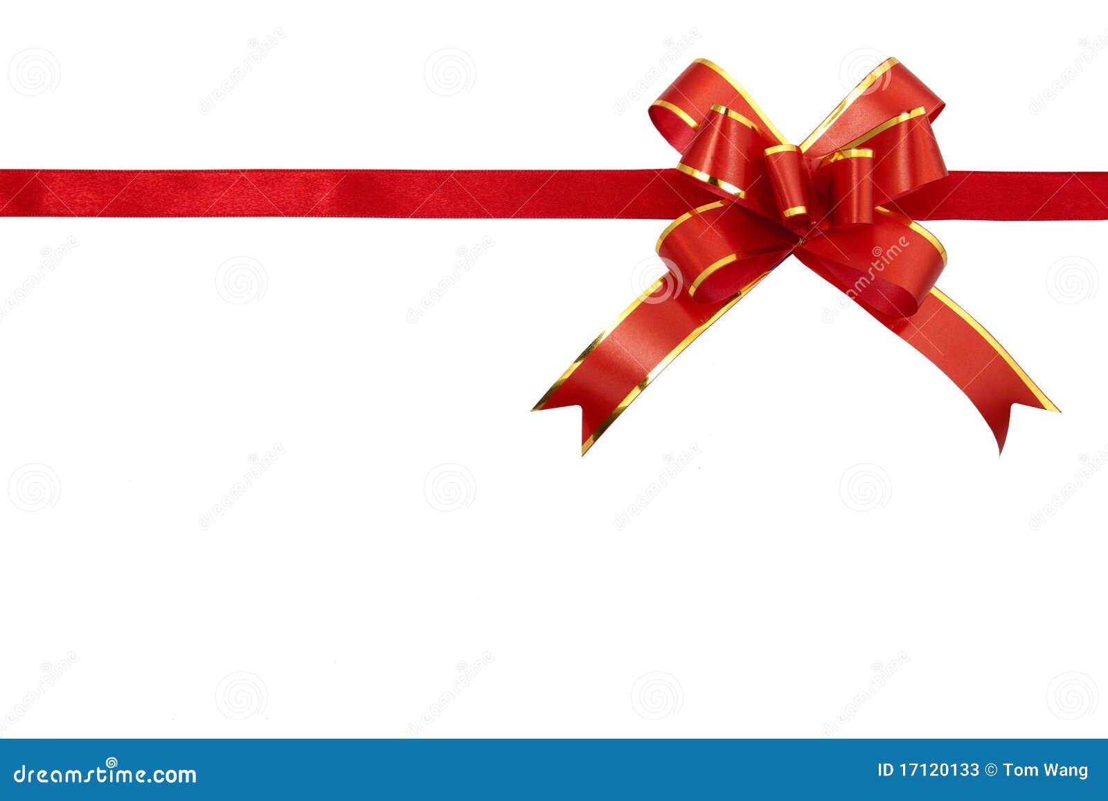 Nastro rosso del regalo immagine stock. Immagine di rosso - 17120133