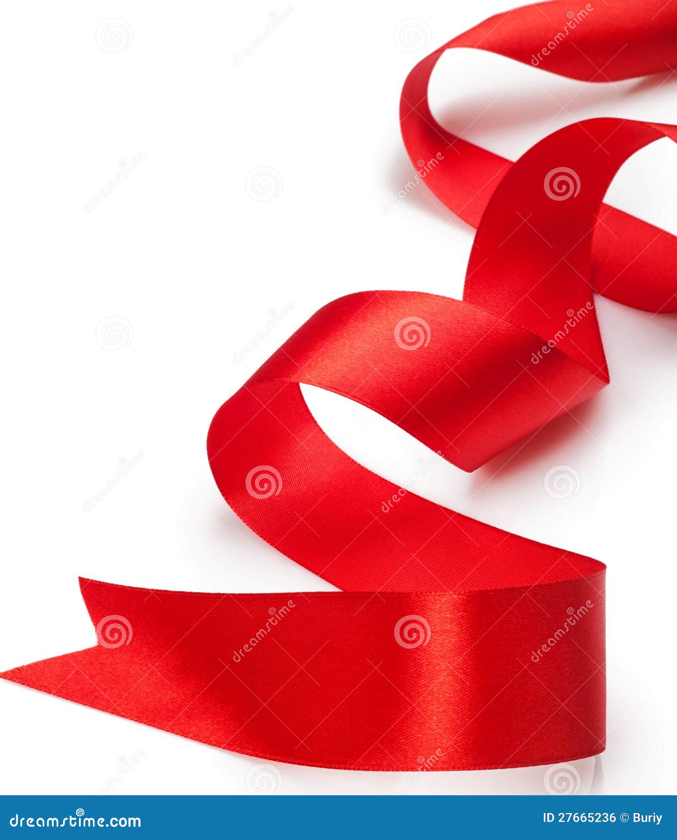 Nastro rosso del regalo fotografia stock. Immagine di vendita - 27665236