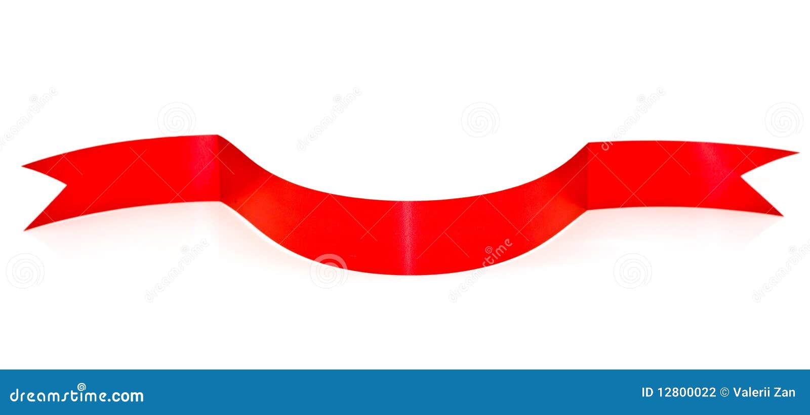 Nastro rosso piegato fotografia stock. Immagine di felice - 12800022