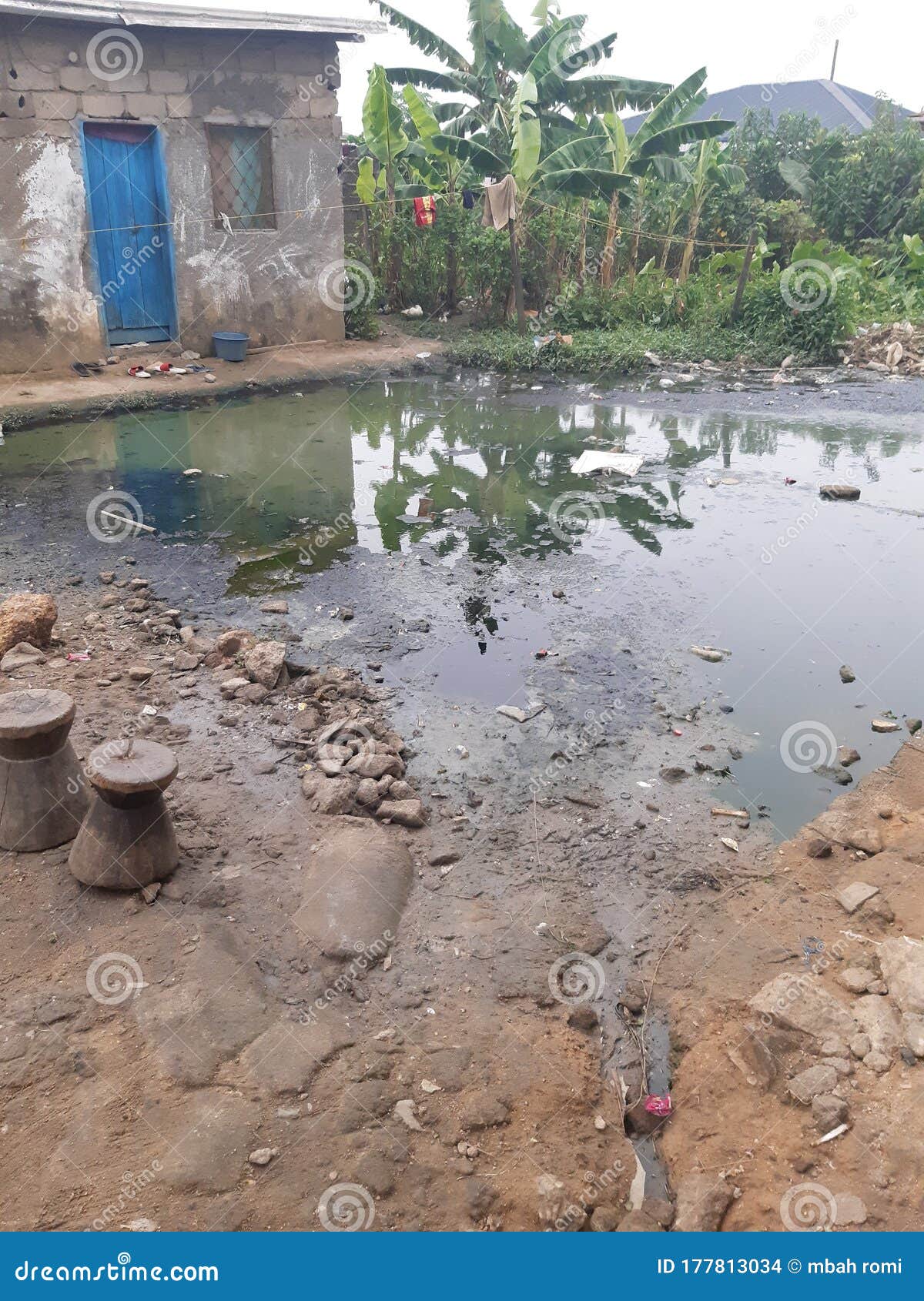Nasty Area in Douala Cameroon Stock Photo - Image of terrain, ruins ...