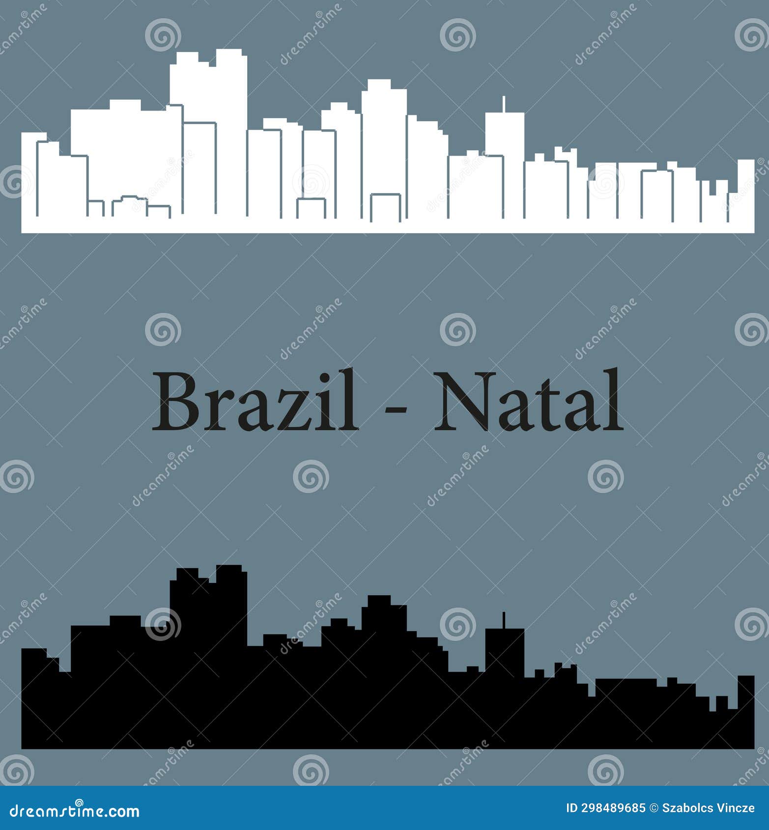 Natal, Brazil stock vector. Illustration of isolated - 298489685