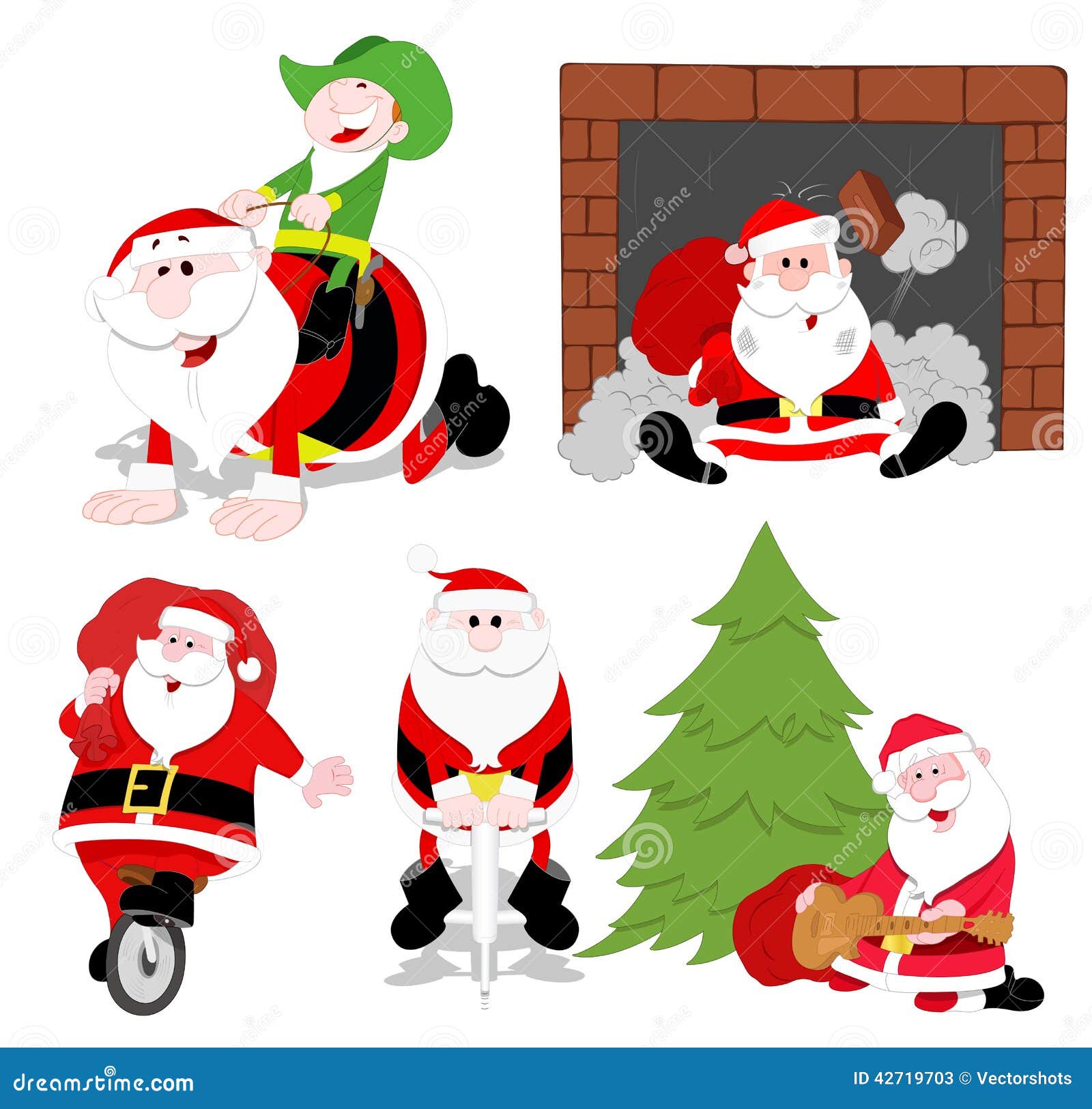 Natal Santa Vectors ilustração stock. Ilustração de clau - 42719703