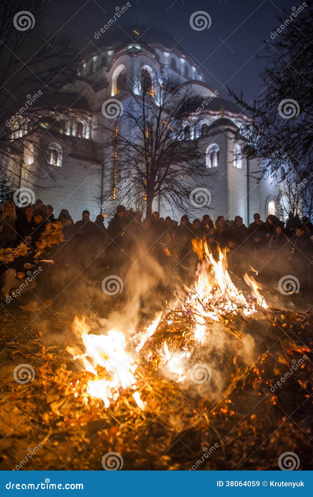 Natale Ortodosso Della Serbia Immagine Stock Editoriale - Immagine di ...