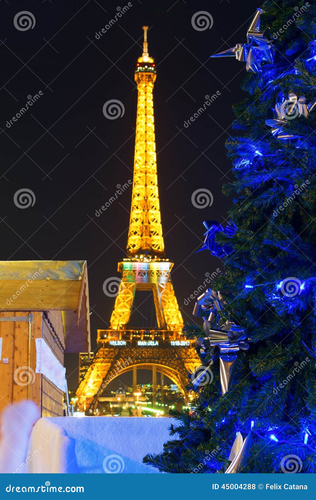 Natale a Parigi fotografia stock editoriale. Immagine di sfondo - 45004288