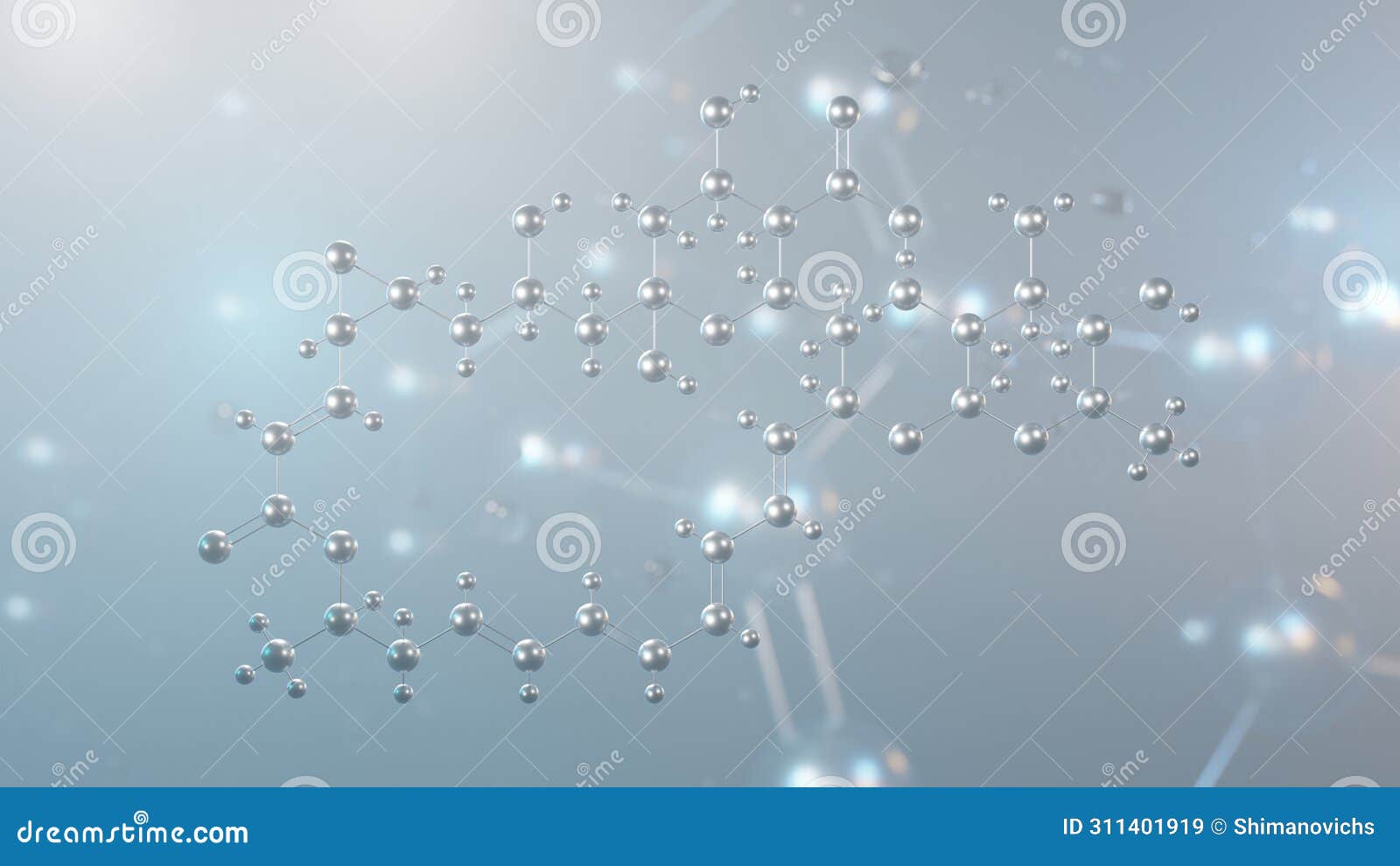 Natamycin Molecular Structure, 3d Model Molecule, Pimaricin, Structural ...