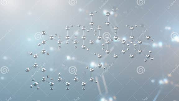 Natamycin Molecular Structure, 3d Model Molecule, Pimaricin, Structural ...