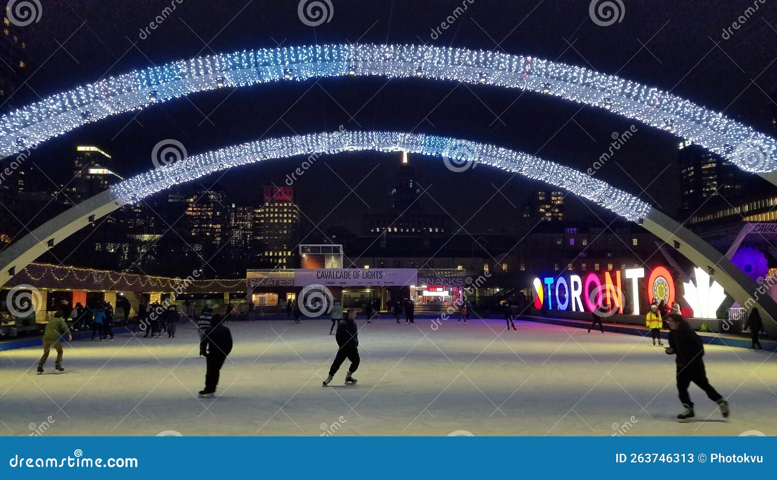 Nathan Phillips Square Skating Ring Editorial Stock Photo - Image of ...
